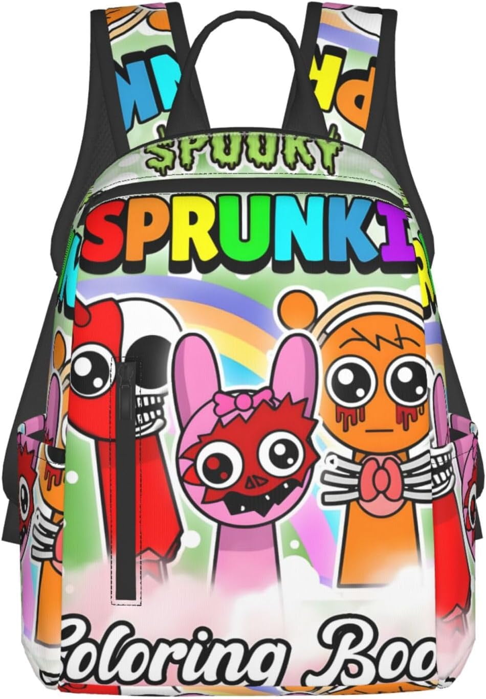 Sprunki Backpack Cute Cartoon Print Multi-Purpose Backpack - Walmart.com