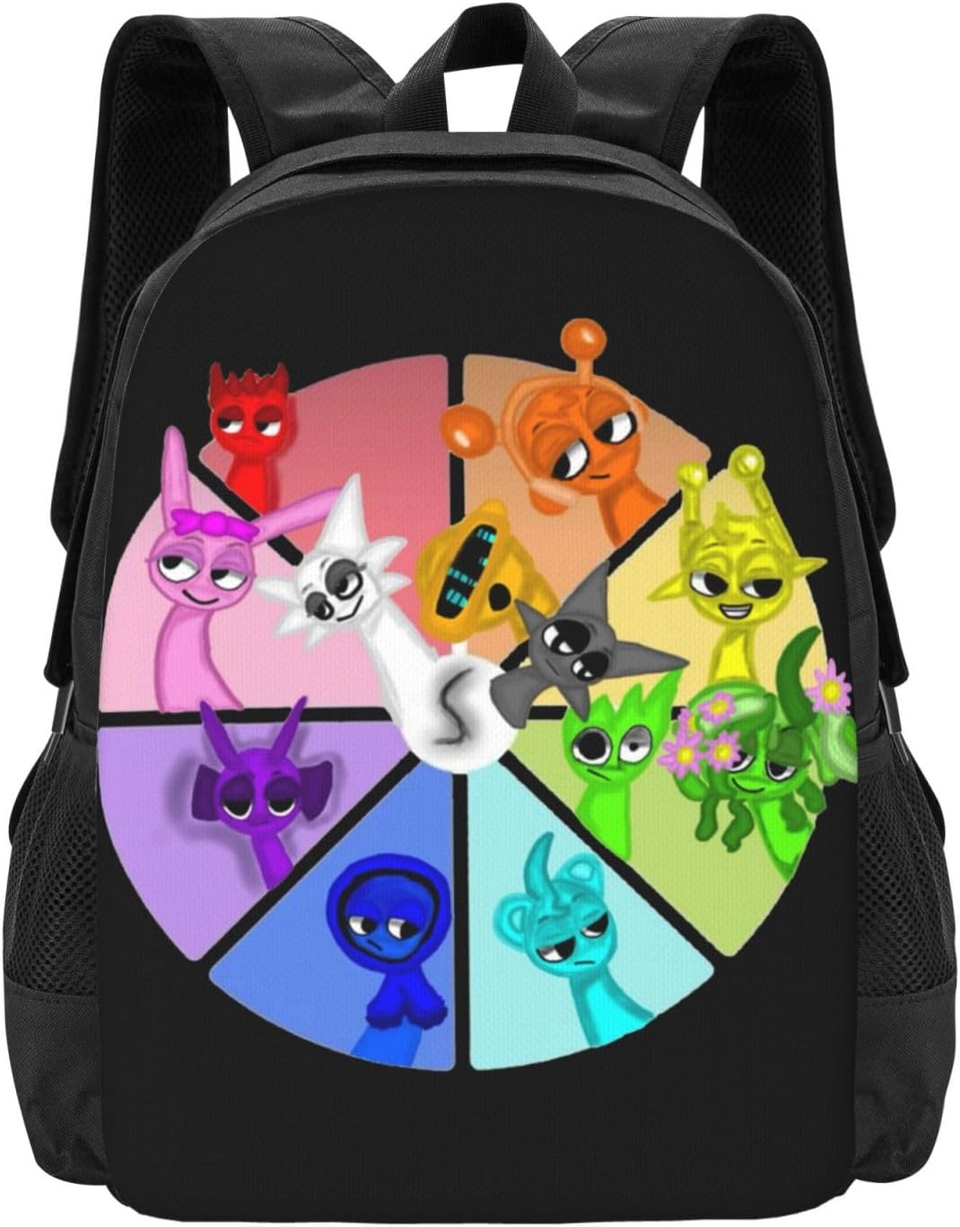Sprunki Backpack Fashion Casual Travel Bag Classic Print Backpack ...