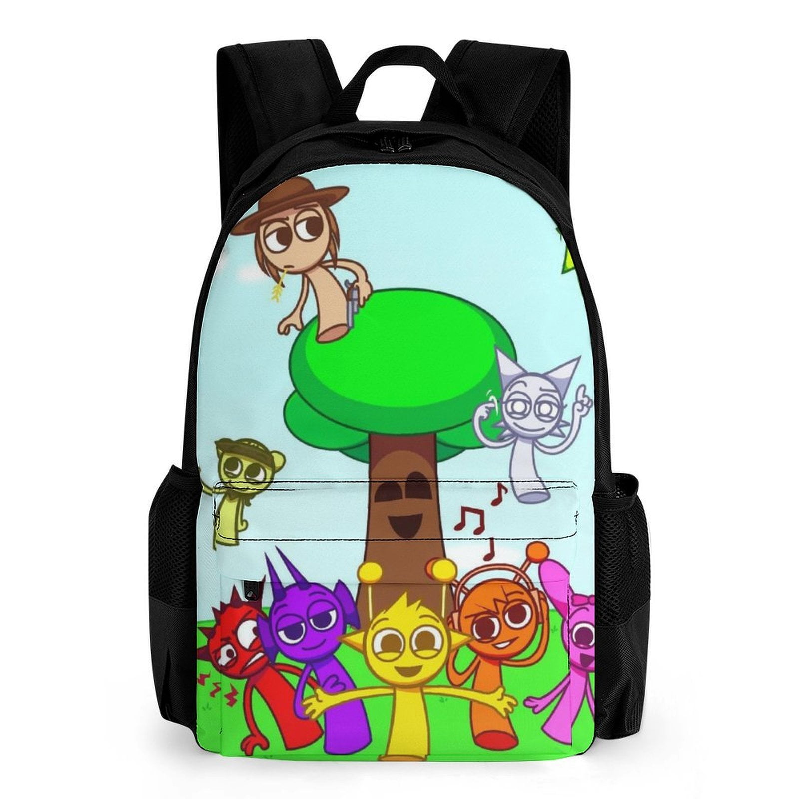 Sprunki Backpack Laptop Bag Large Capacity Multipurpose Daypack Student ...
