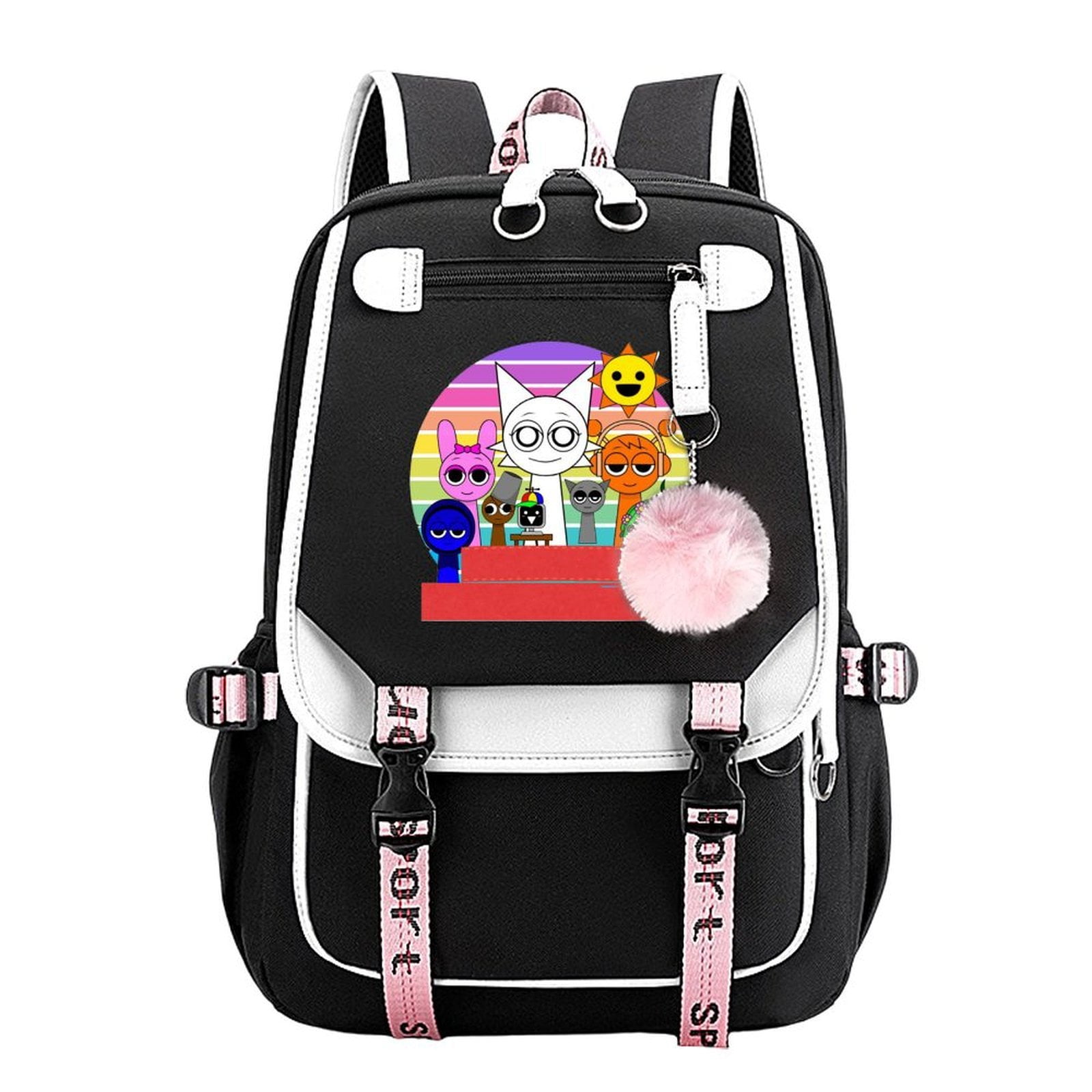 Sprunki Backpack Large Capacity Backpack,18 In Cute Casual Laptop ...