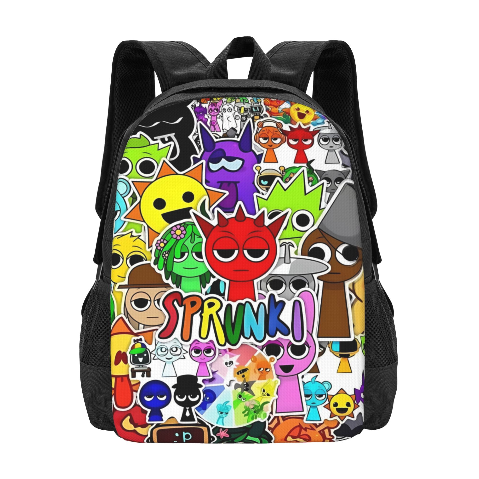 Sprunki Backpack Large Capacity Sprunki Game Cartoon Backpack For ...