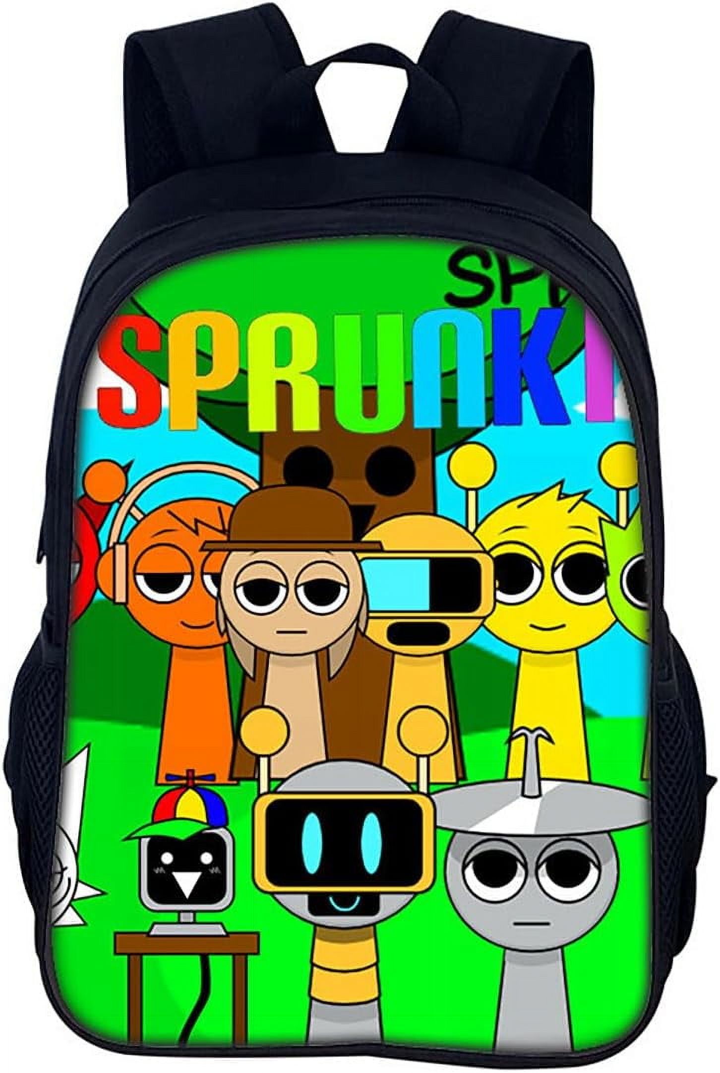Sprunki Backpack Large Capacity Sprunki Game Cartoon Backpack - Walmart.com