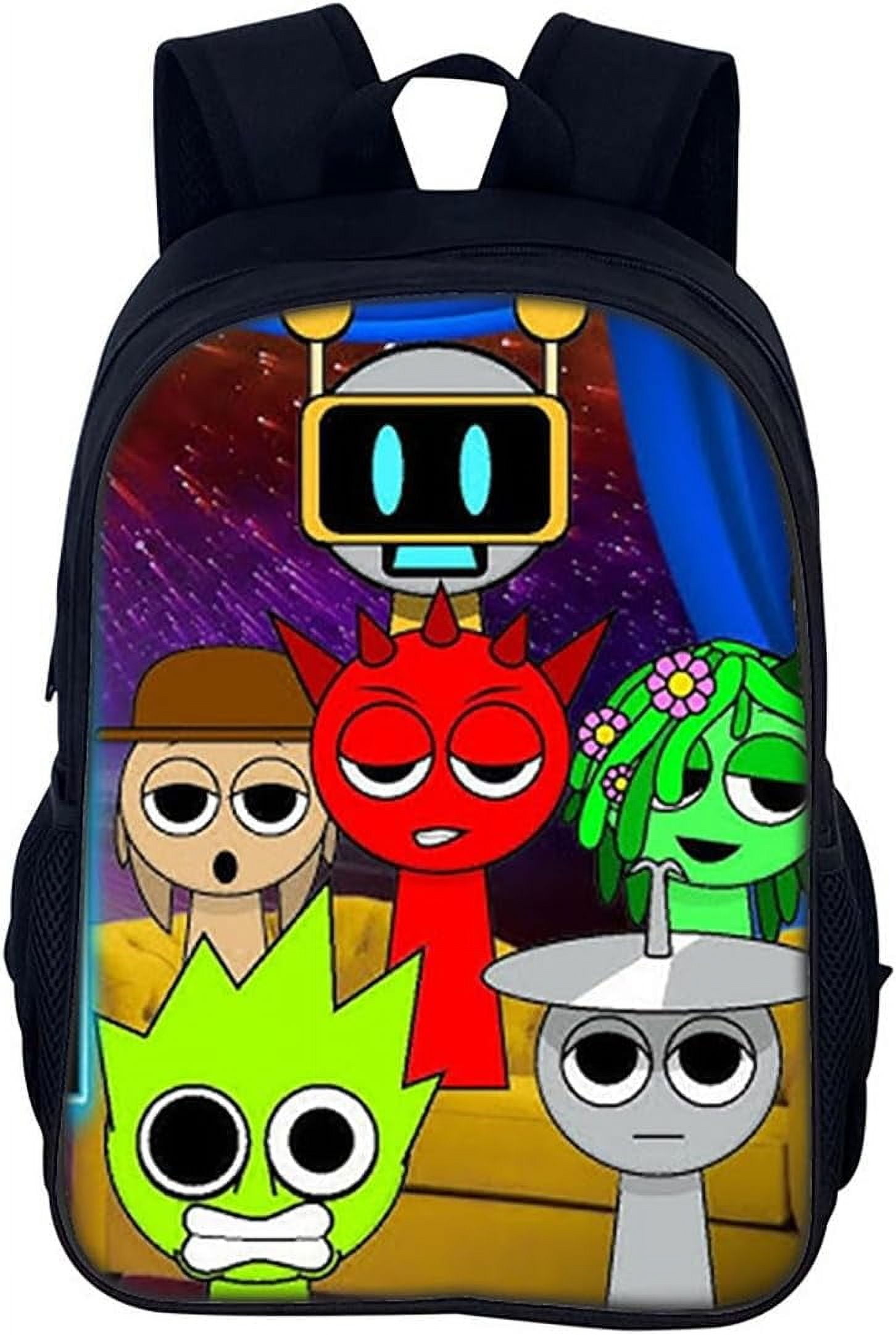 Sprunki Backpack Large Capacity Sprunki Game Cartoon Backpack - Walmart.com