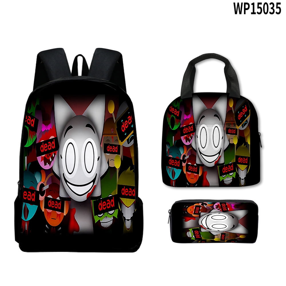 Sprunki Backpack for Teens Womens Mens Stylish Daypack Purse Casual ...