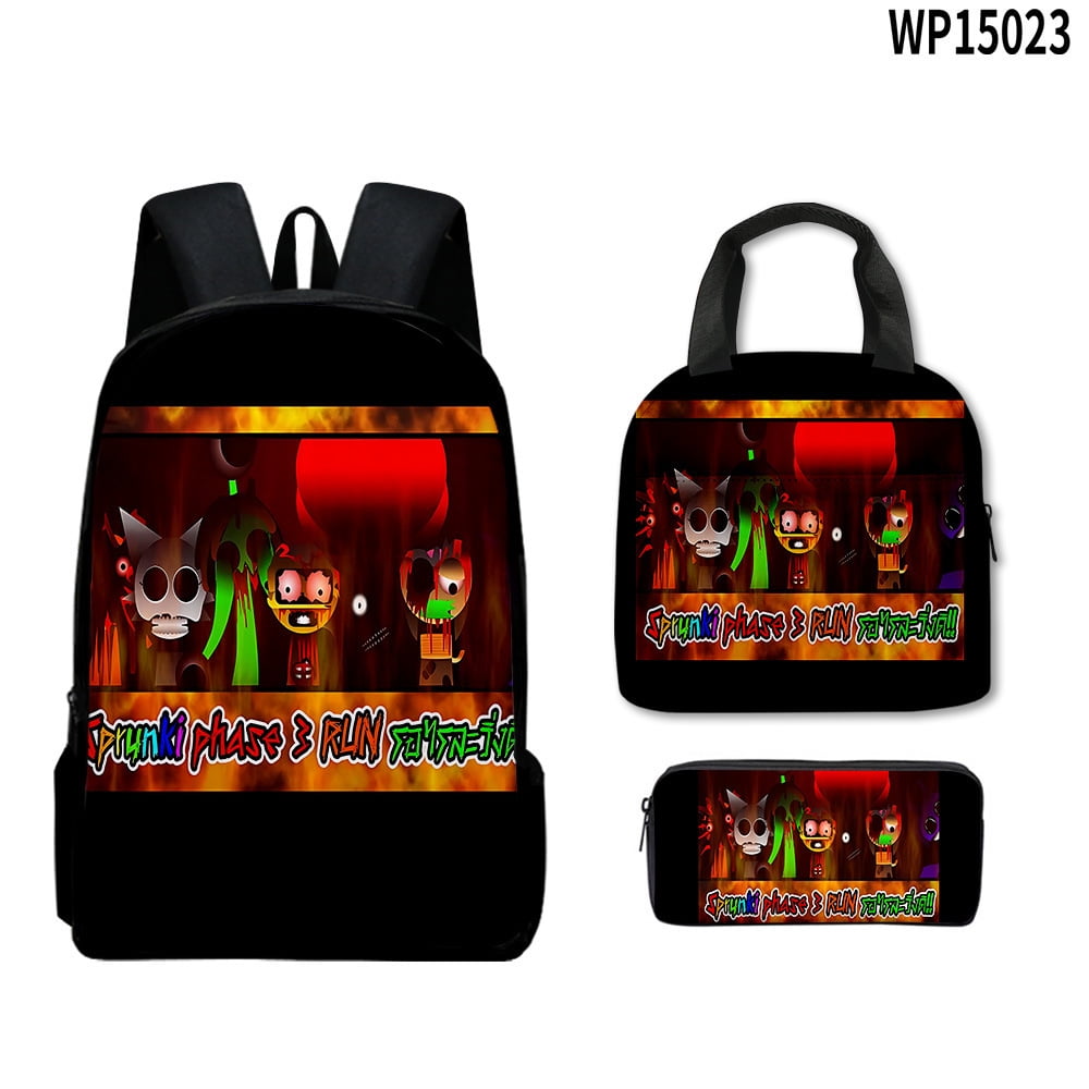 Sprunki Backpack for Teens Womens Mens Stylish Daypack Purse Casual ...