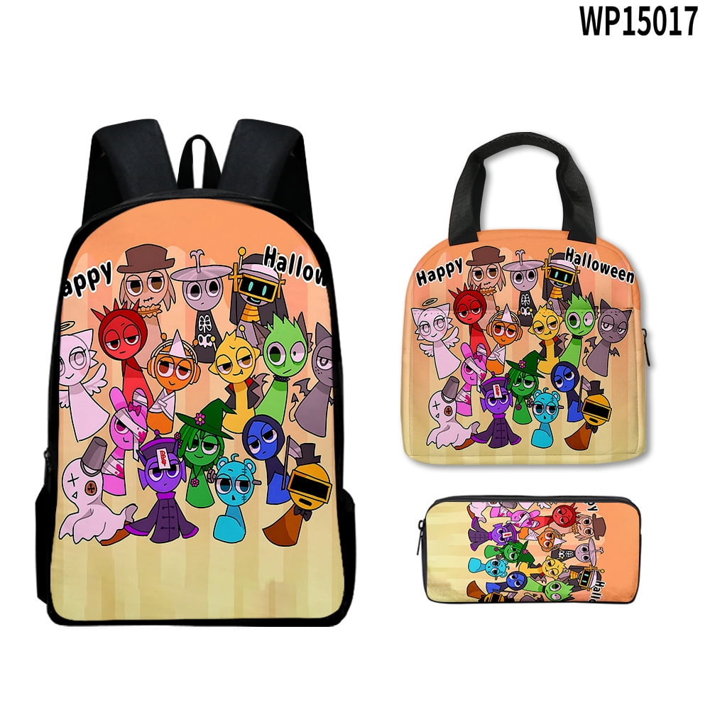 Sprunki Backpack for Teens Womens Mens Stylish Daypack Purse Casual ...