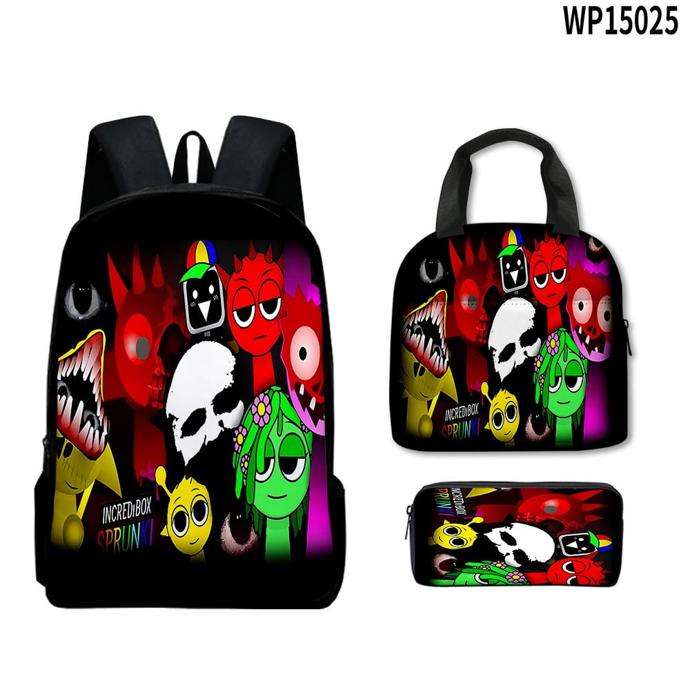 Sprunki Backpack for Teens Womens Mens Stylish Daypack Purse Casual ...