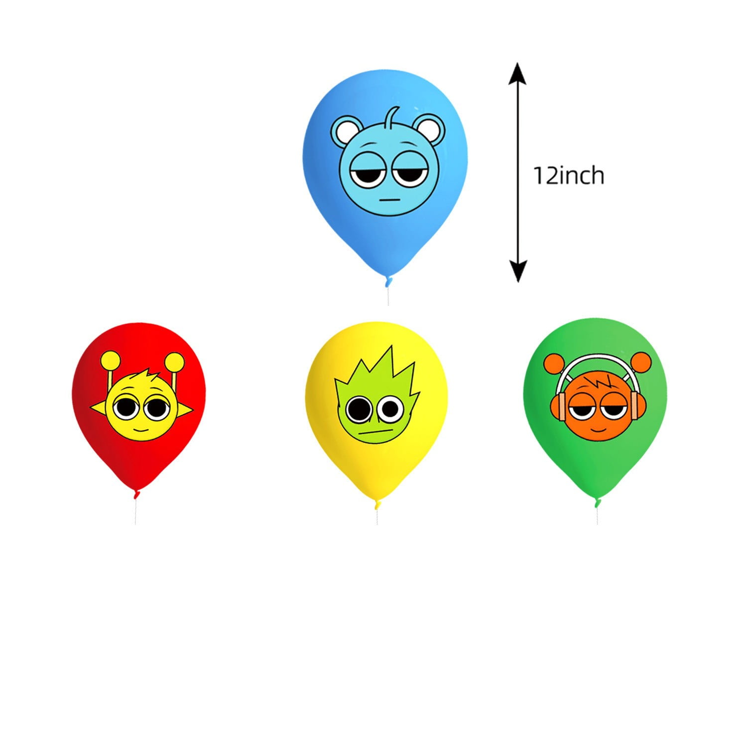 Sprunki Balloons 2025 18PC Party Decorations Balloons - Walmart.com