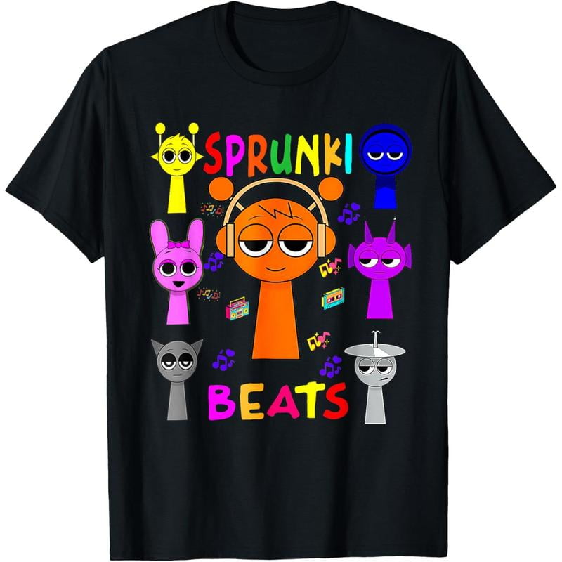 Sprunki Beats Funny Sprunki team Sprunki Game For Kids T-Shirt ...