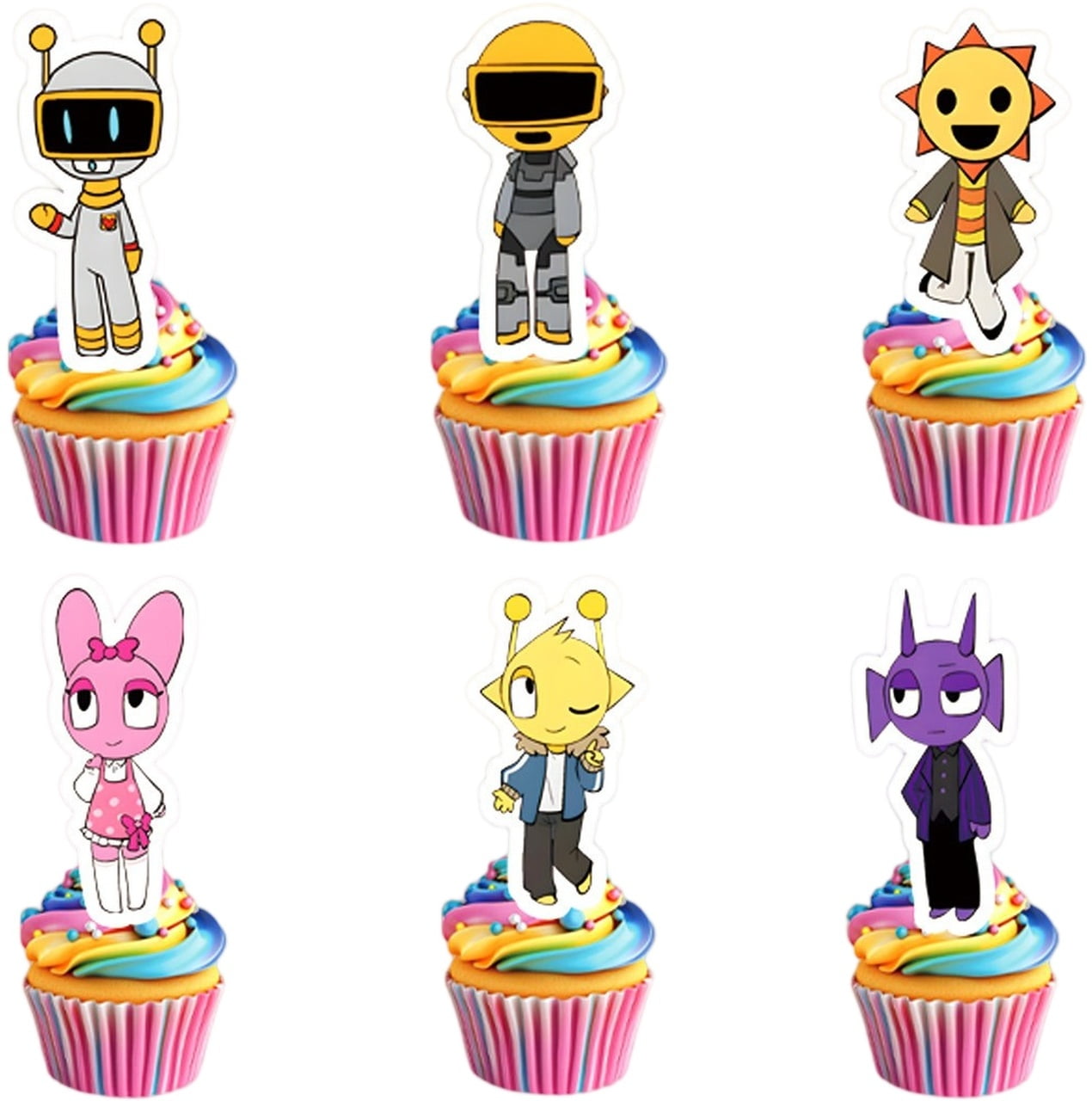 Sprunki Birthday Decorations Set- 102Pcs Sprunki Party Supplies Kids ...