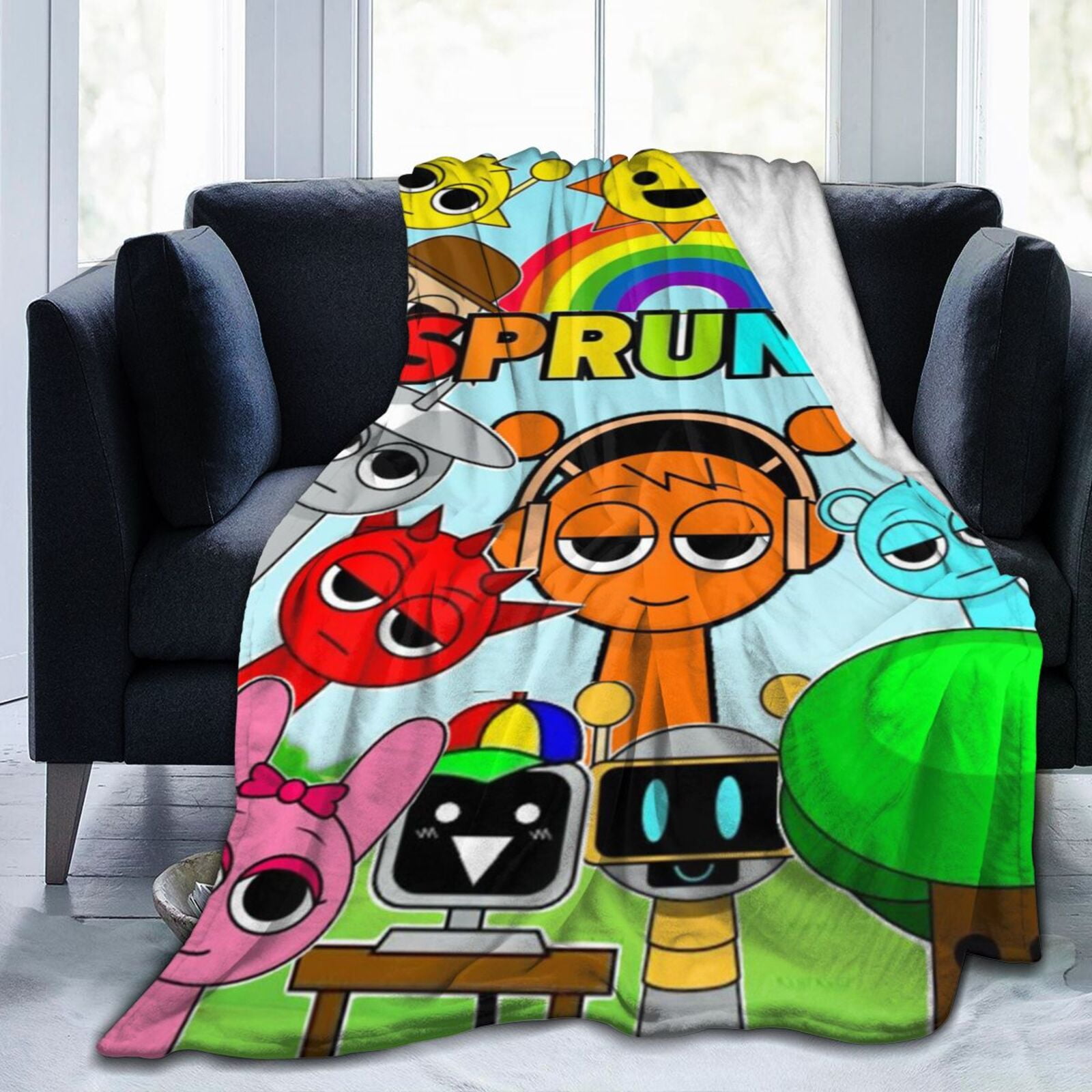 Sprunki Blanket Super Soft Lightweight Flannel Throw Classic fashion ...