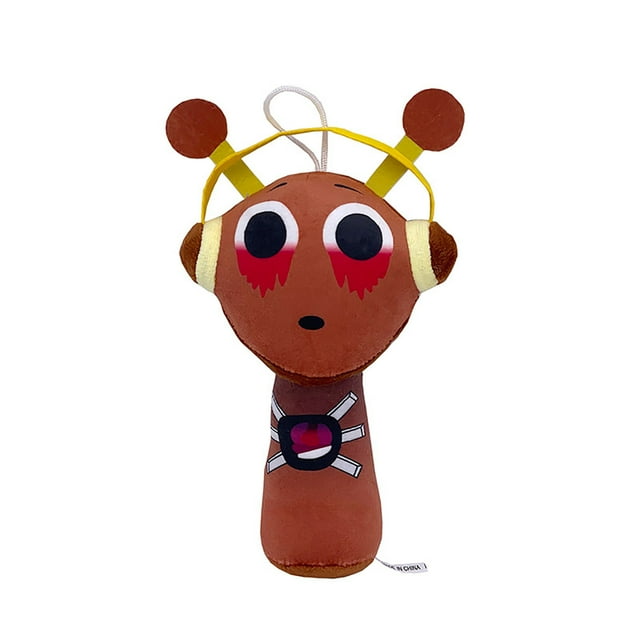 Sprunki Bunny Plush Toy–10-Inch Soft and Cuddly Stuffed Animal with Bow ...