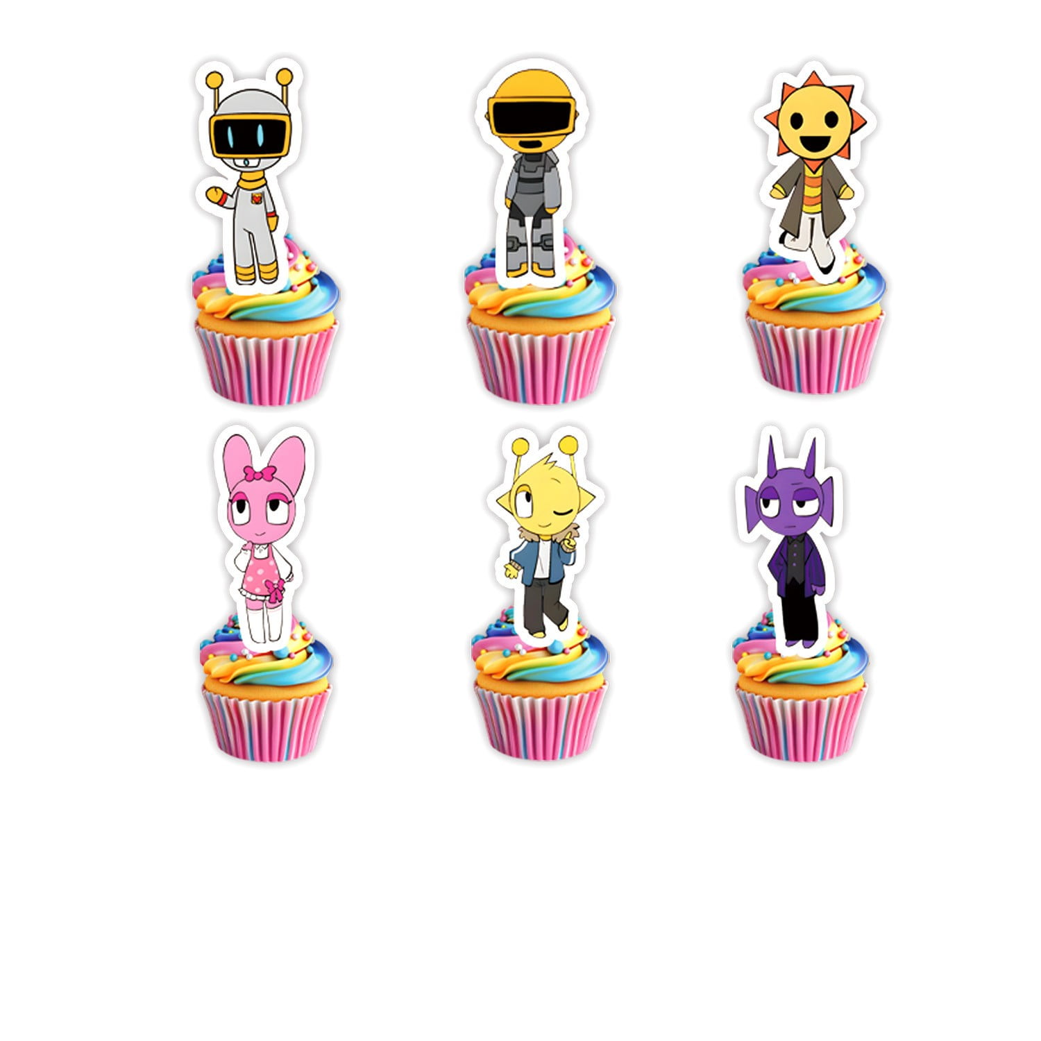 Sprunki Cake Decorations 2025 24PC Party Decorations Birthday Cake ...