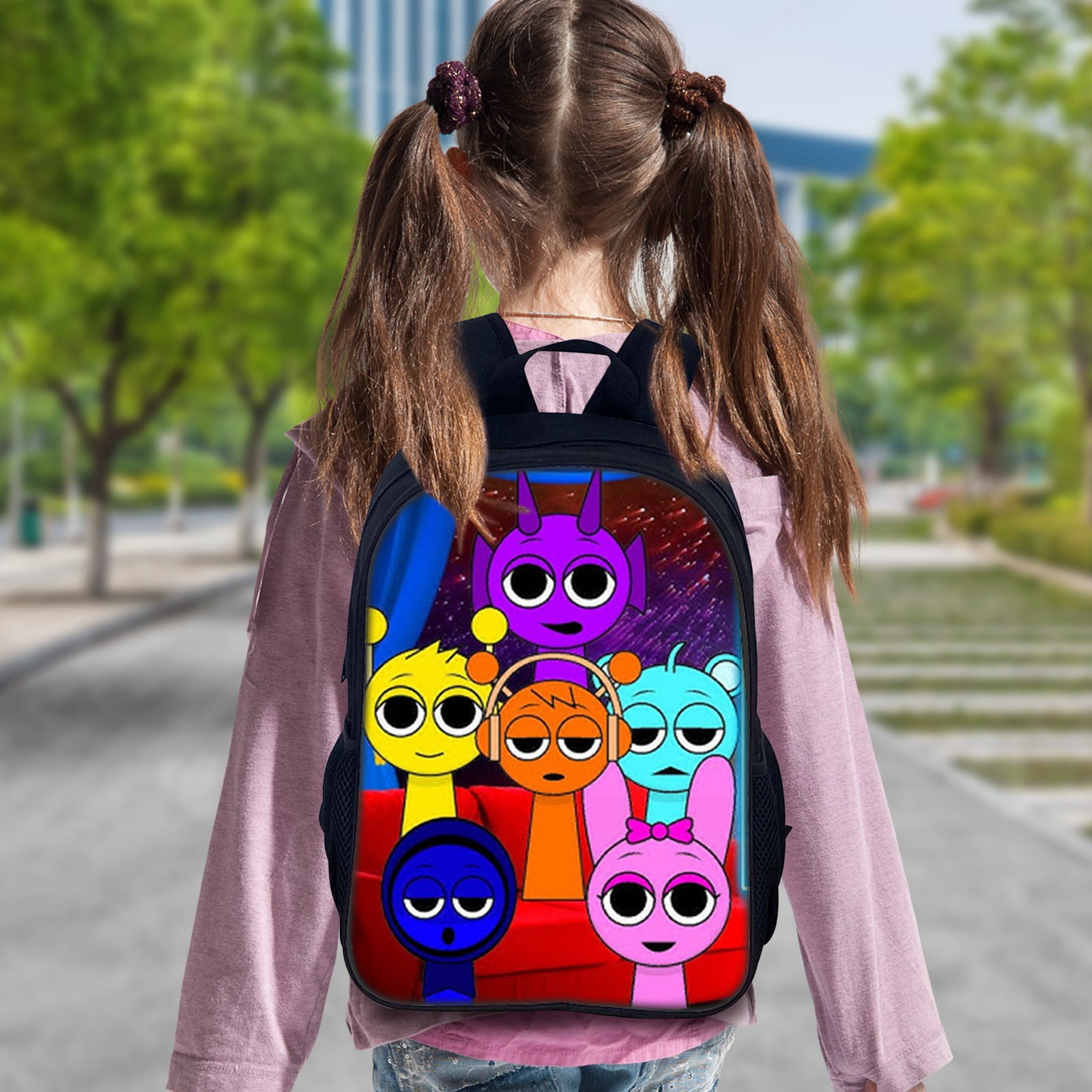 Sprunki Back-pack Sprunki Casual Day-pack Double Straps Sprunki Large ...