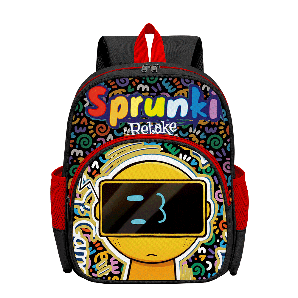 Sprunki Cartoon Backpacks Sprunki Canvas School Bag Fashion Large ...