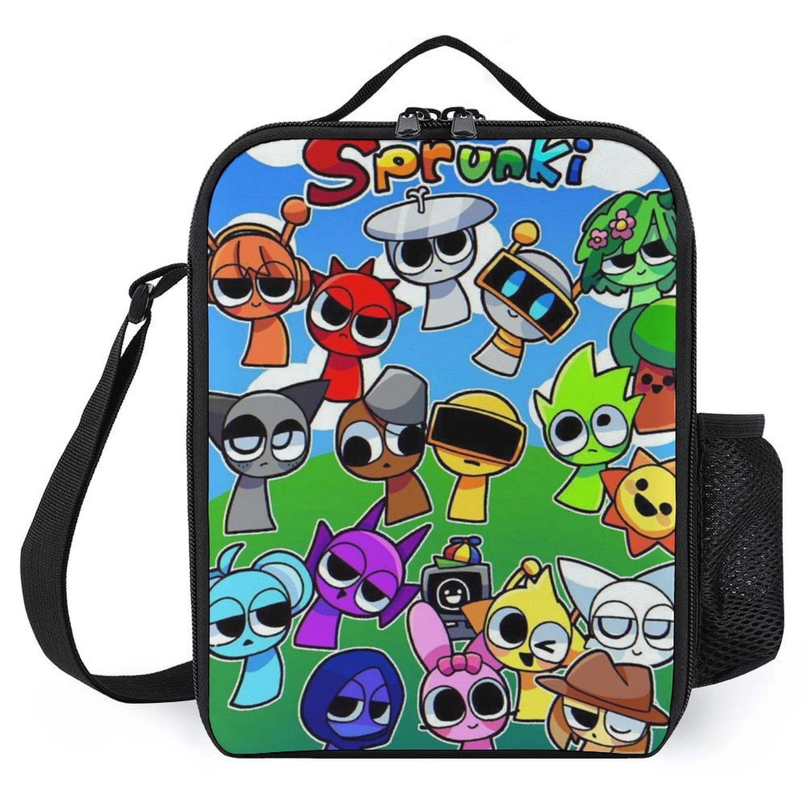 Sprunki Characters Lunch Bag Portable Thermal Insulation And Cold ...