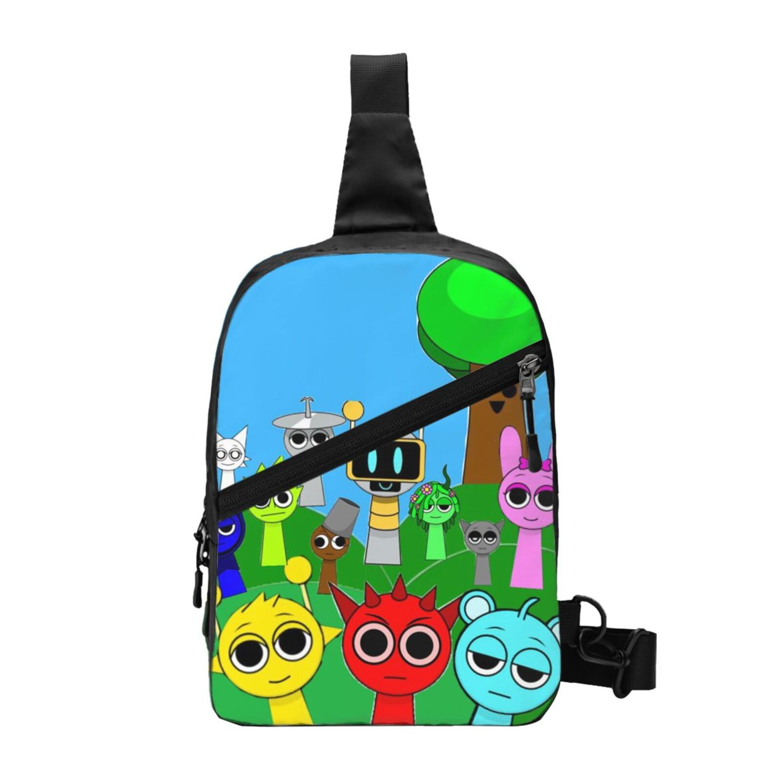 Sprunki Chest Bag Multi-Pocket Sports Waist Pack Foldable Chest Pack ...