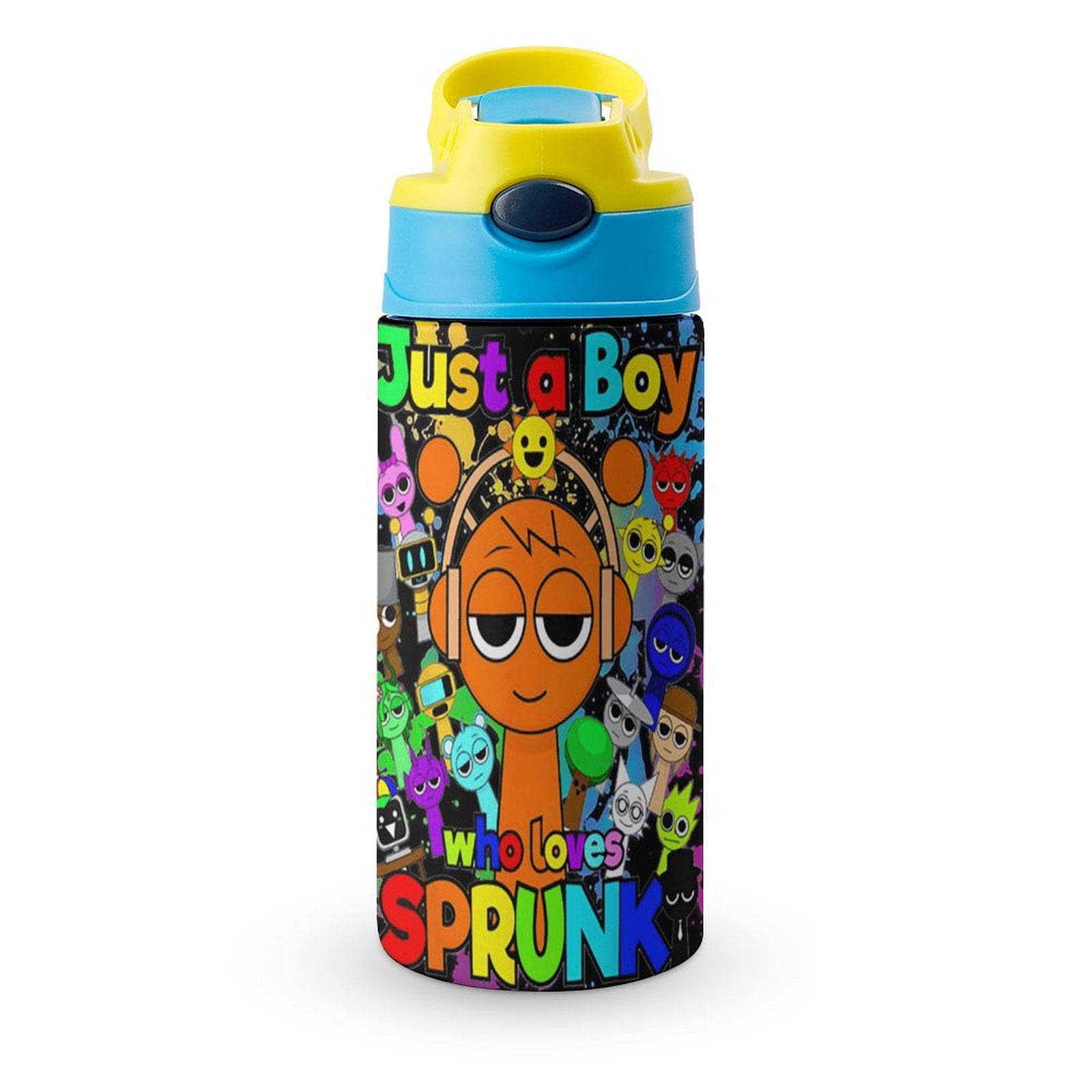 Sprunki Children Water Bottle with Straw Vacuum Insulated Stainless ...