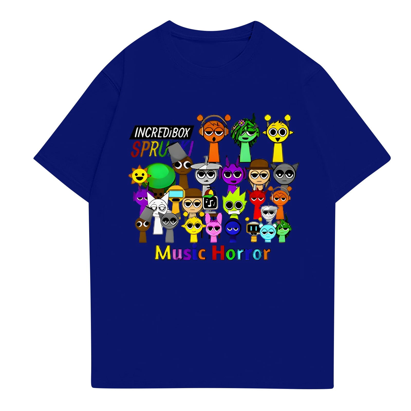 Sprunki Clothes Sprunki T-Shirts Short Sleeve Sprunki Game Character ...