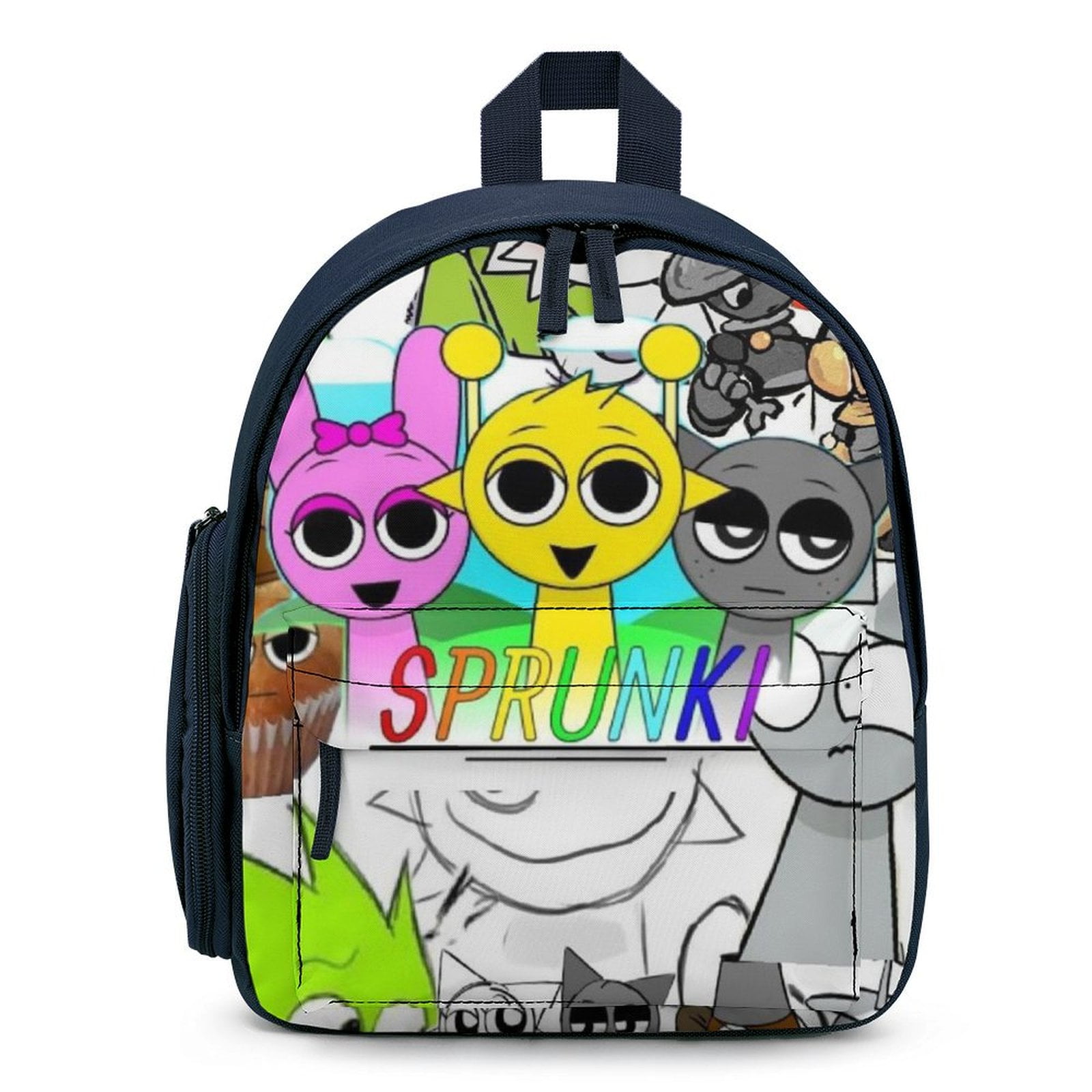 Sprunki Cute Backpack Zipper Lightweight Daypack Fashion Small ...