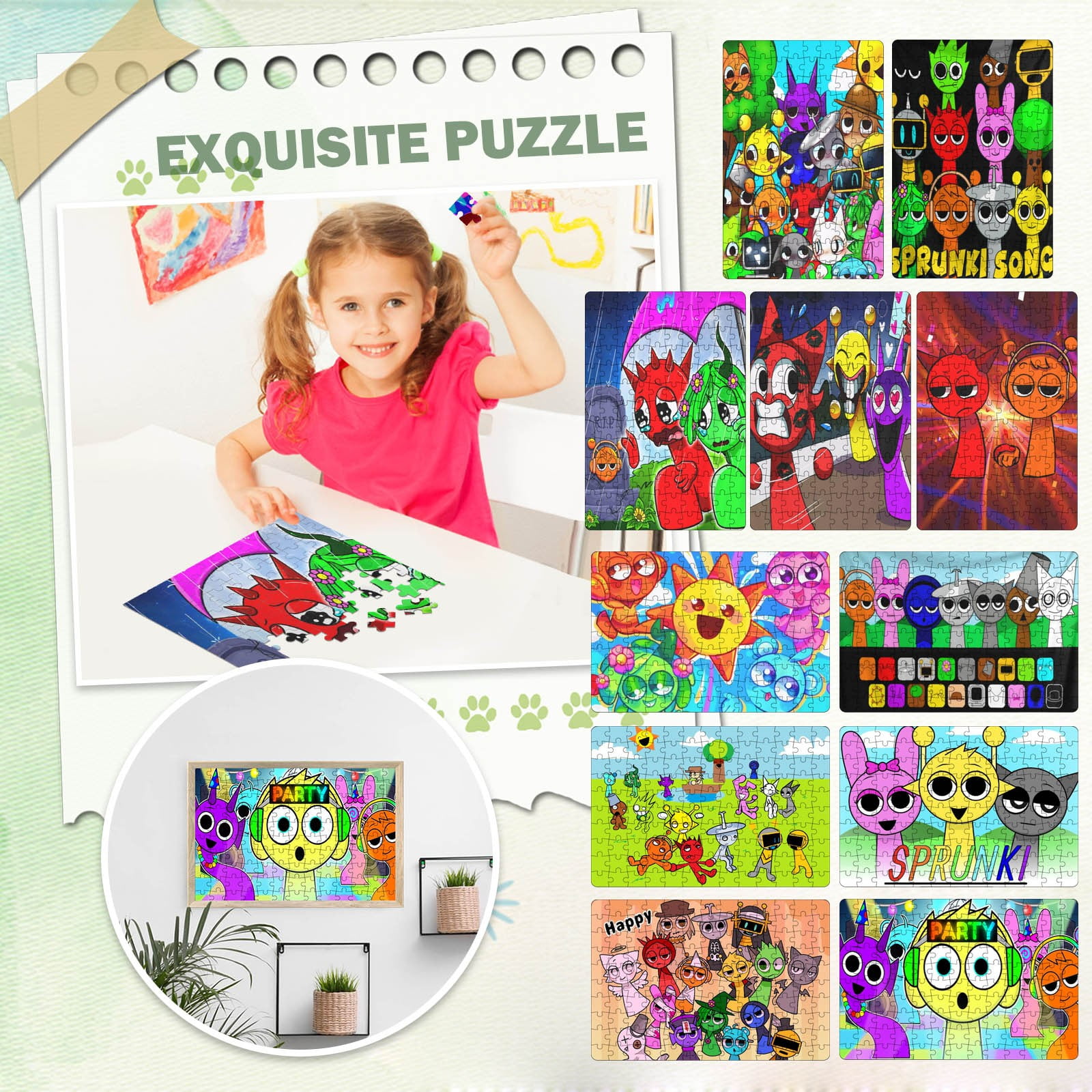 Sprunki Educational Family Gifts Sprunki Cartoon Puzzle Toys: Creative ...