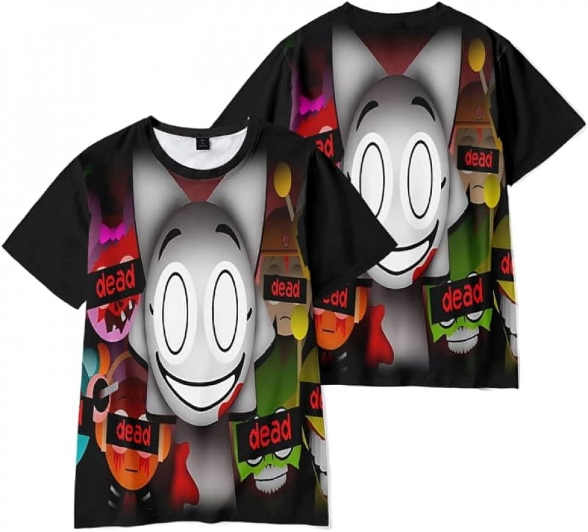 Sprunki Figure Shirt for Fans Gift Boys Sprunki T-Shirt Kids Sprunki 3D ...