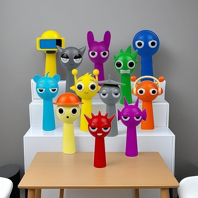 Sprunki Figures,The Sprunki Action Figure Toys for Fans,Sprunki Cartoon ...