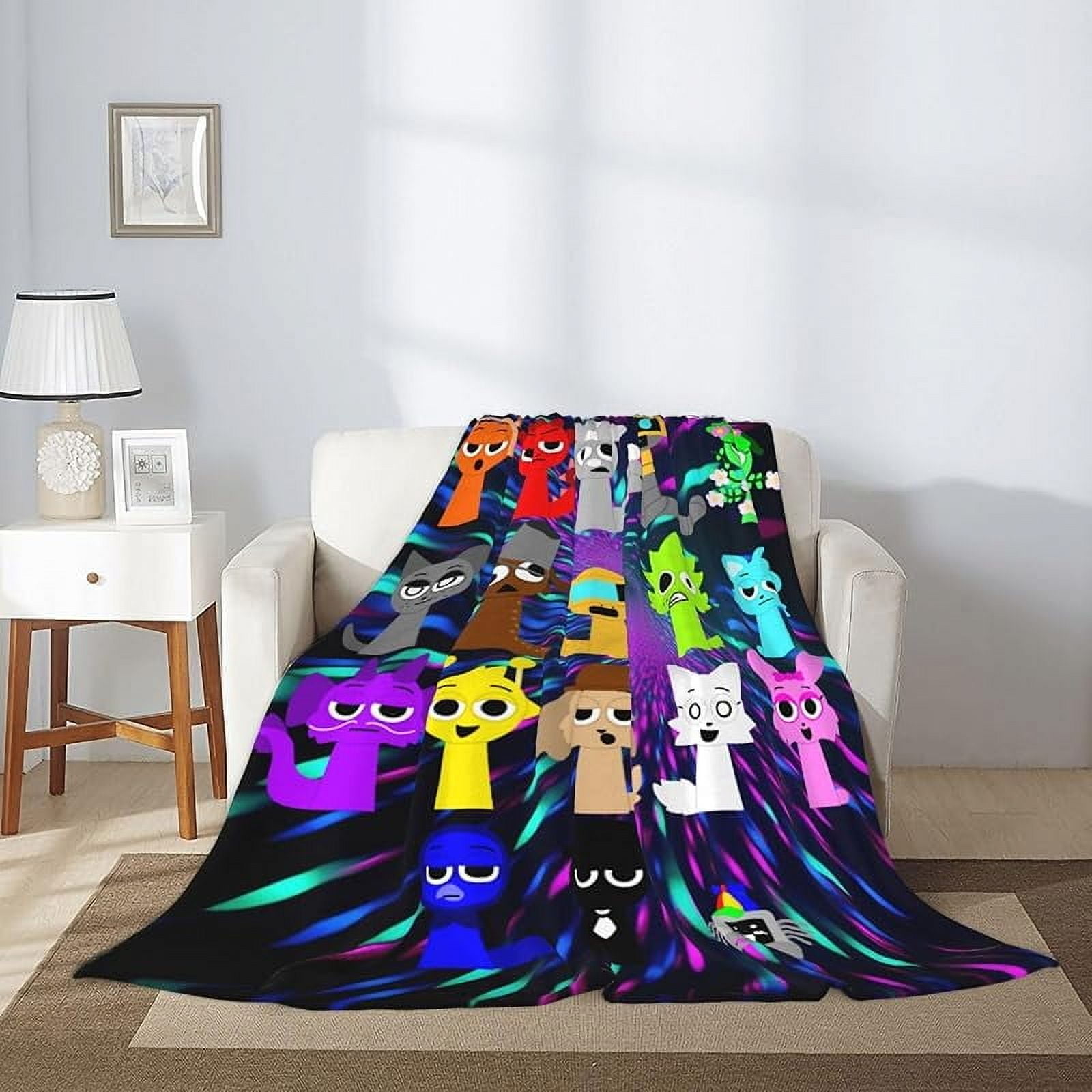 Sprunki Flannel Blanket Thickening Blanket Suitable for sofa bed office ...