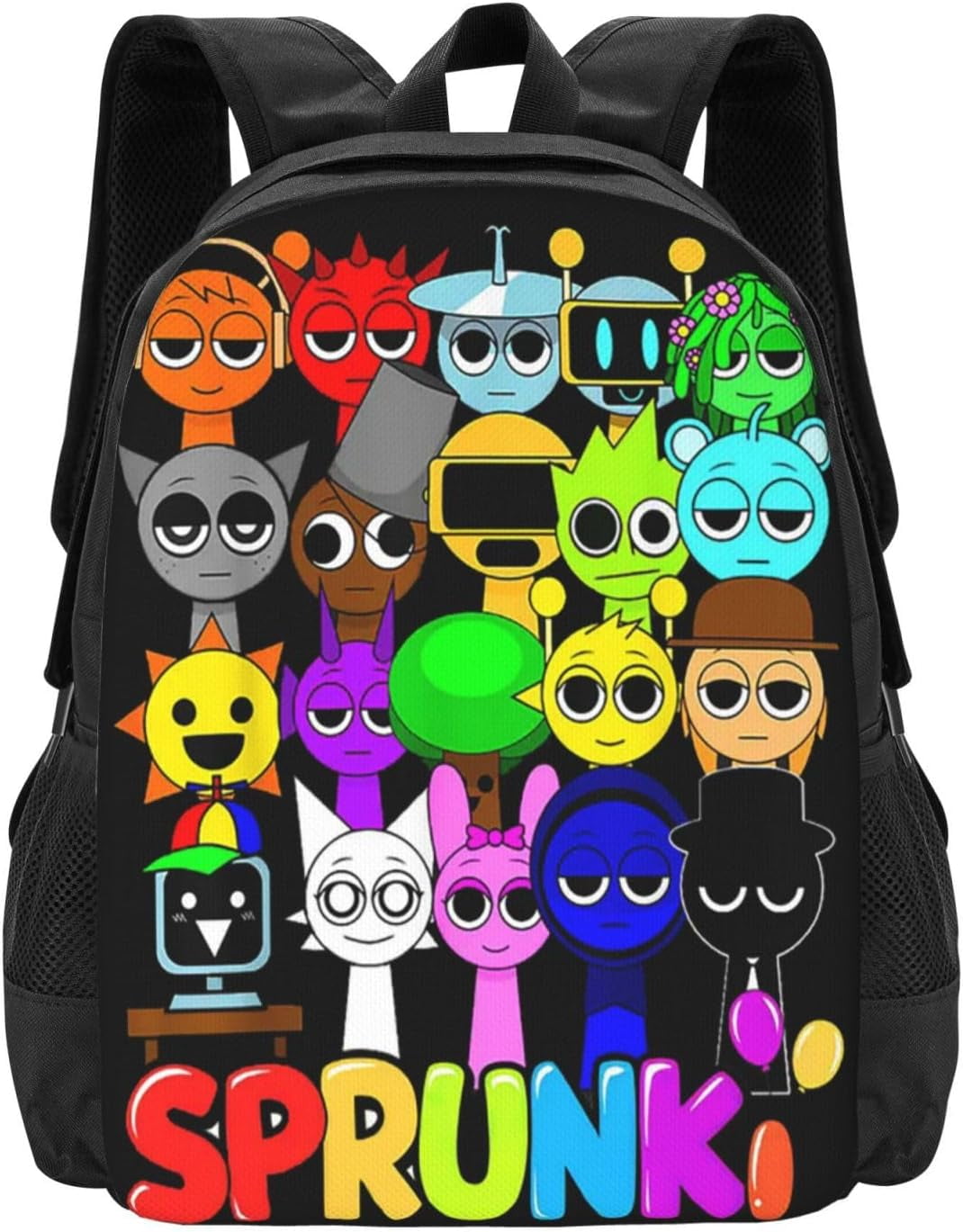 Sprunki Game Backpack Cartoon Cute Travel Lightweight Backpack fans ...