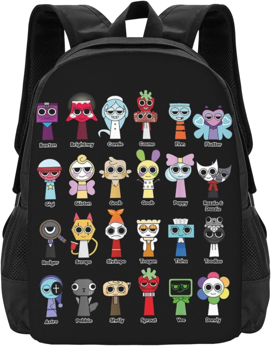 Sprunki Game Backpack Cartoon Cute Travel Lightweight Backpack fans ...