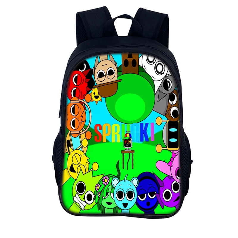 Sprunki Game Backpack Cartoon School Bag 40cm/15.7inch Backpack ...