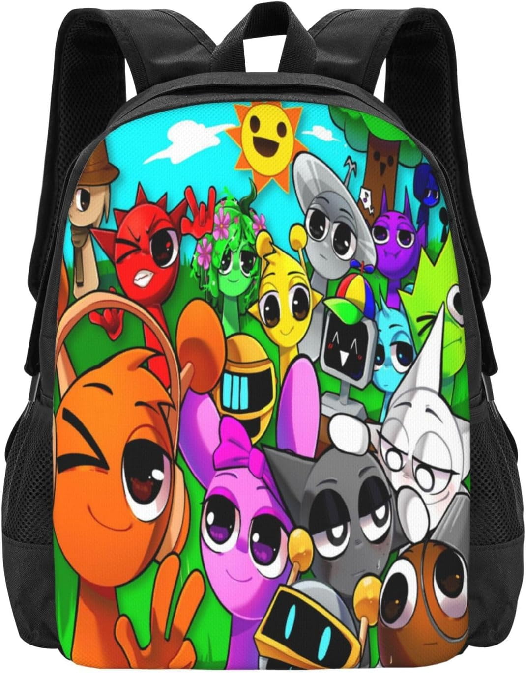 Sprunki Game Backpack Large Capacity Laptop Backpack Travel Backpacks ...