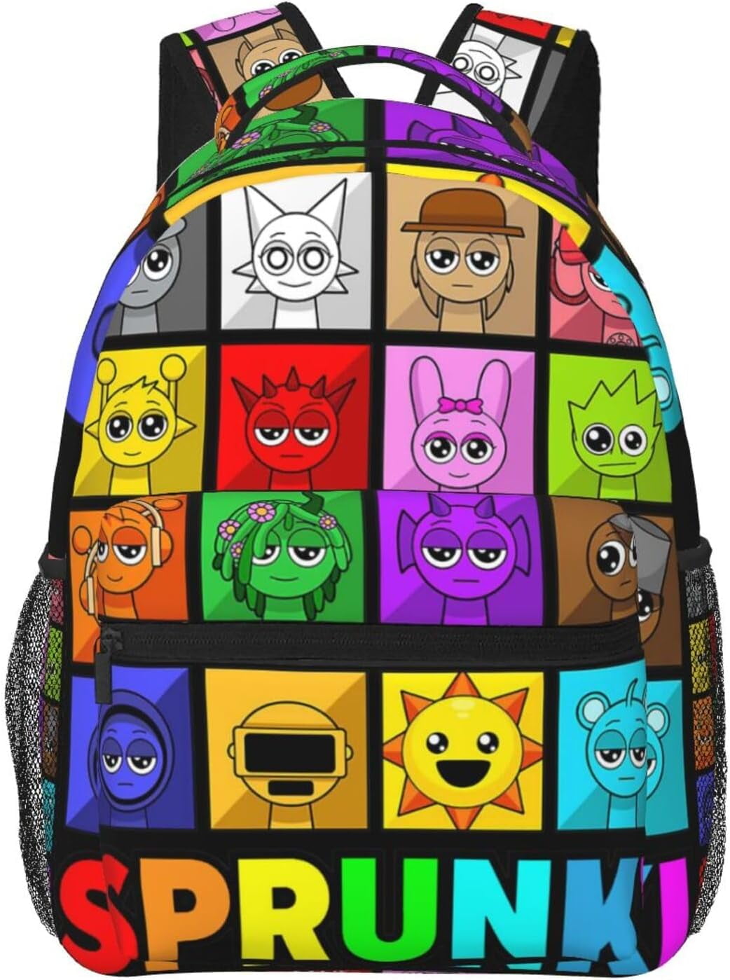 Sprunki Game Backpack Lightweight Large Capacity Laptop Backpack Travel ...