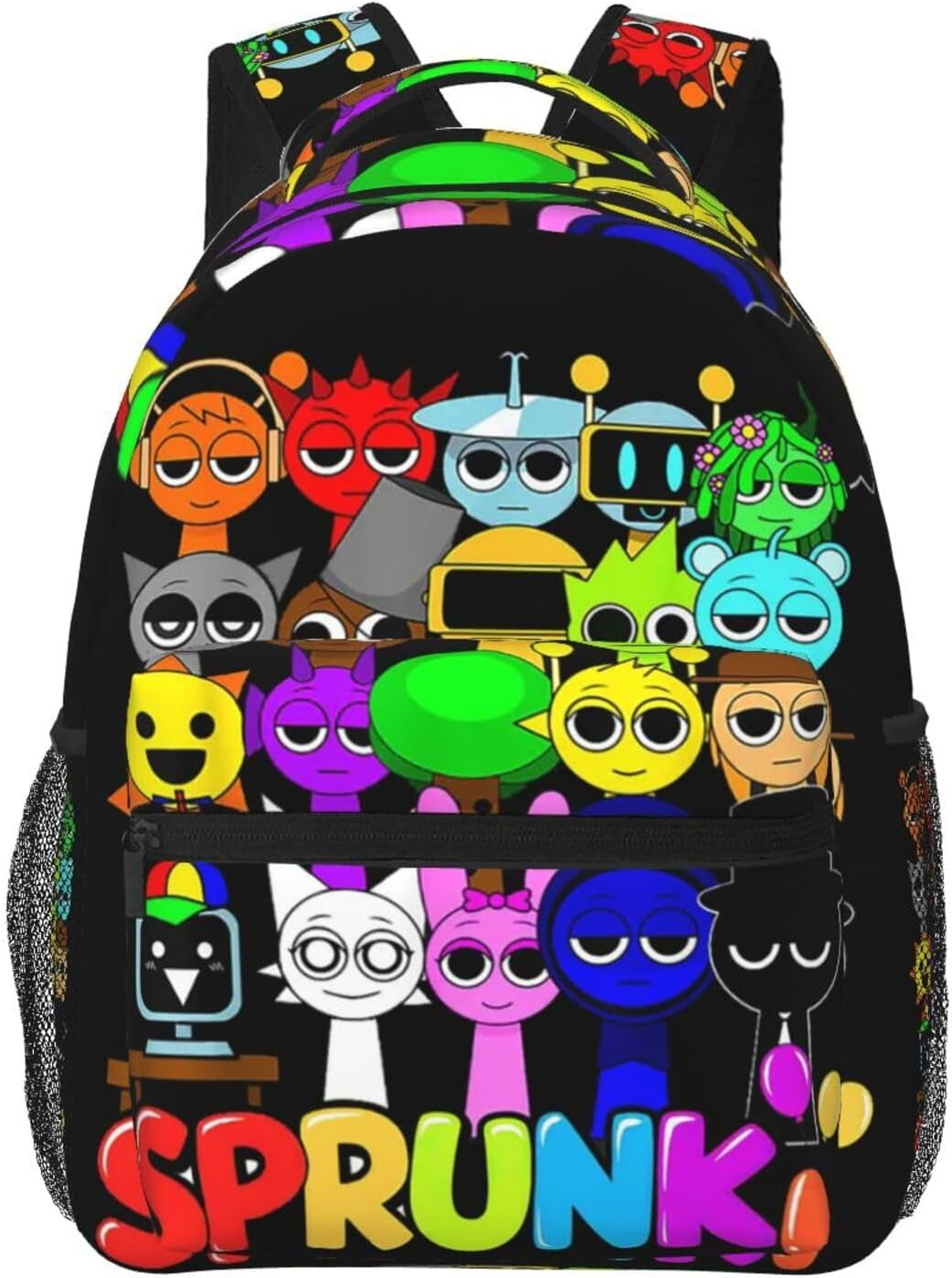 Sprunki Game Backpack Lightweight Large Capacity Laptop Backpack Travel ...