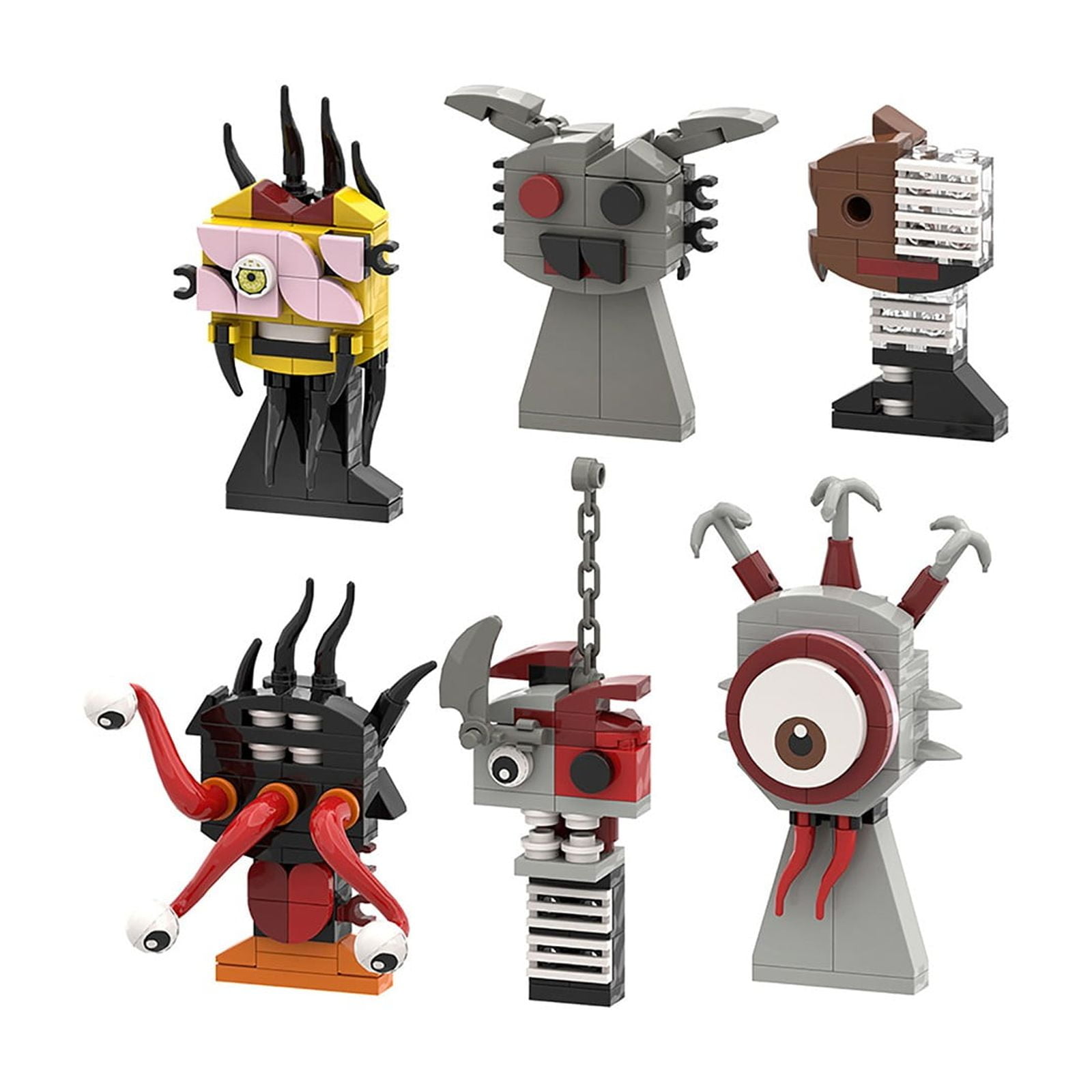 Sprunki Game Building Blocks, 4 Inch Game-Based Build Sprunki Game ...