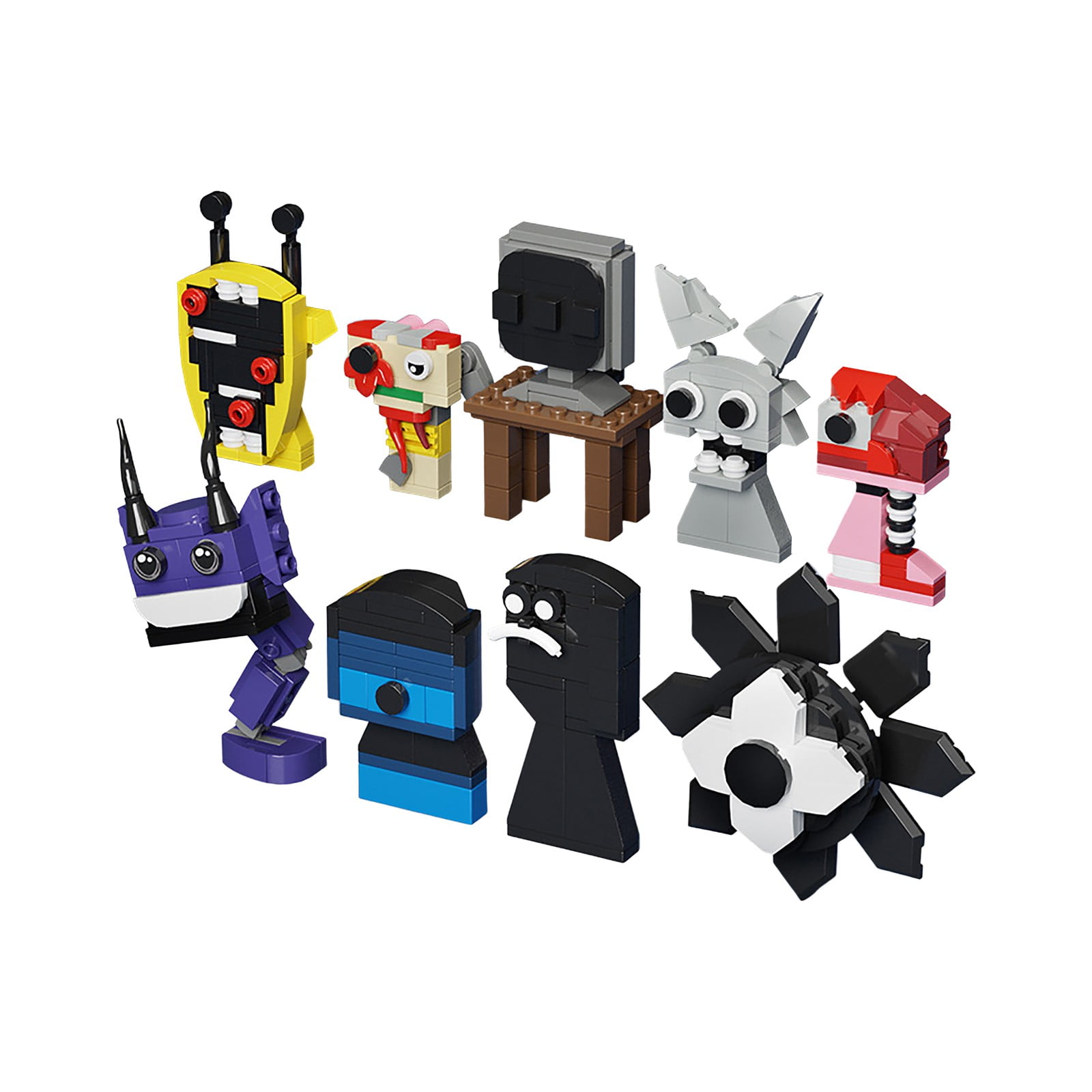 Sprunki Game Building Blocks Set, 4 Inch Sprunki Action Figures ...
