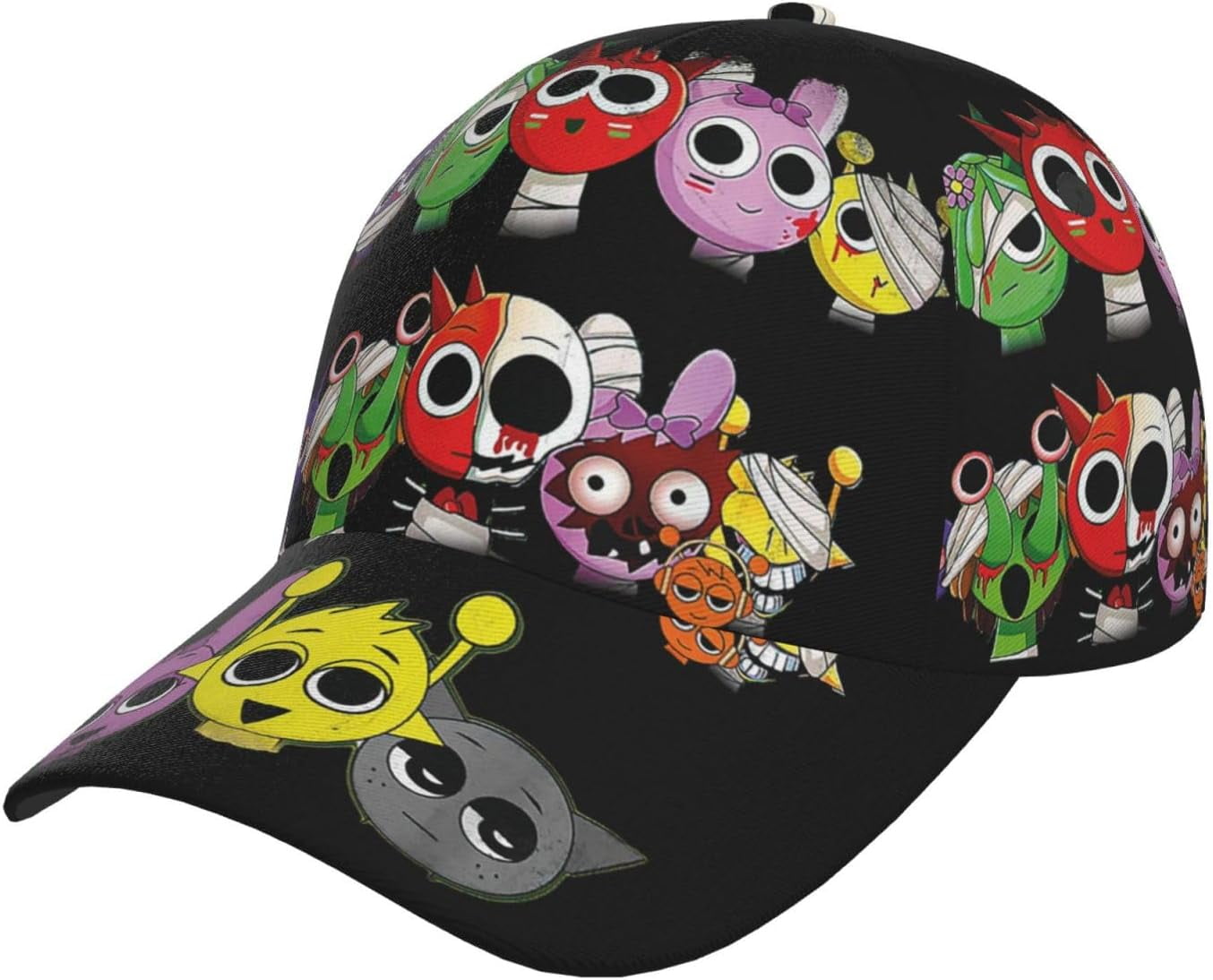 Sprunki Game Cap Printed Adjustable Baseball Hat Fan Cap for Men Women ...