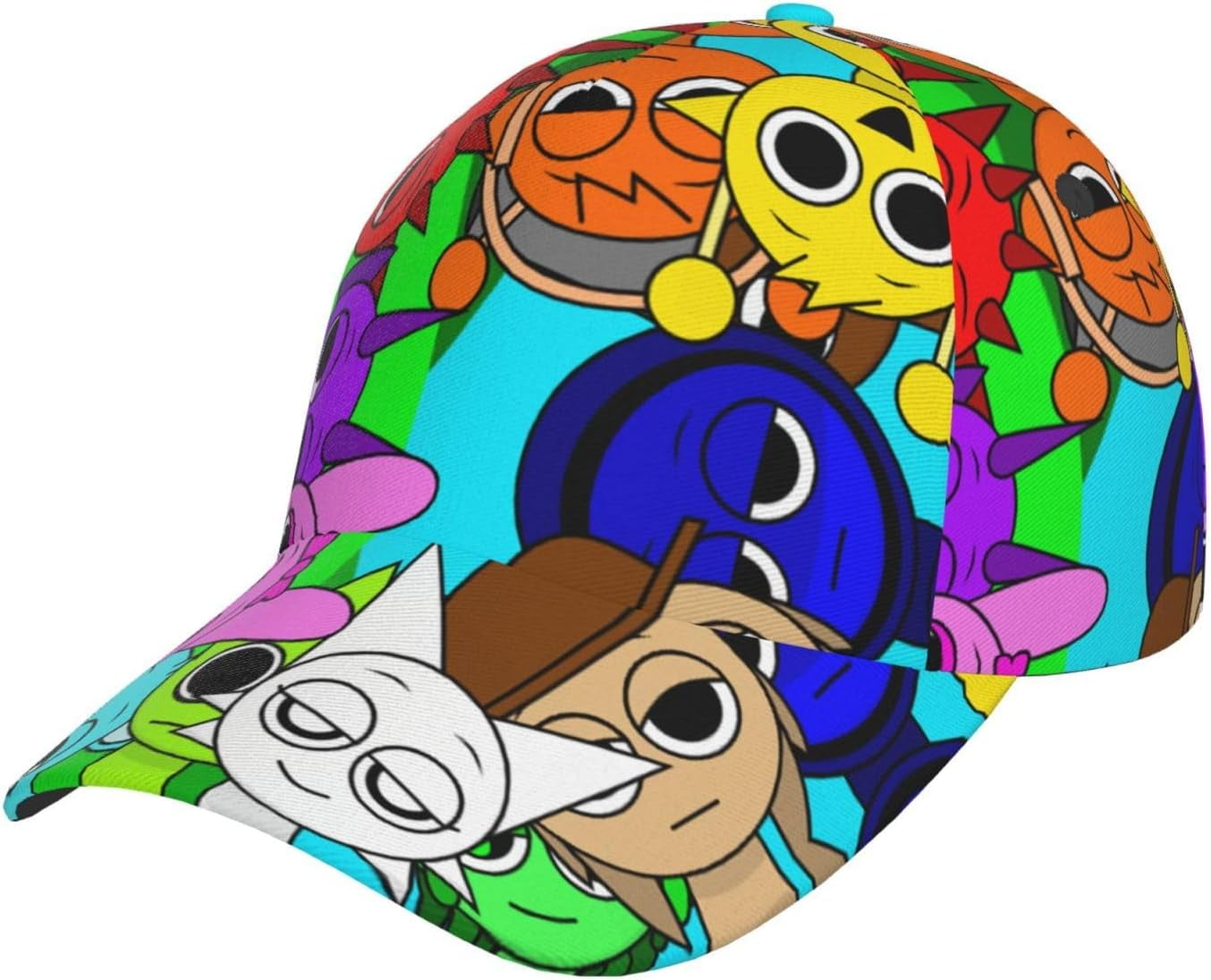 Sprunki Game Cap Printed Adjustable Baseball Hat Fan Cap for Men Women ...