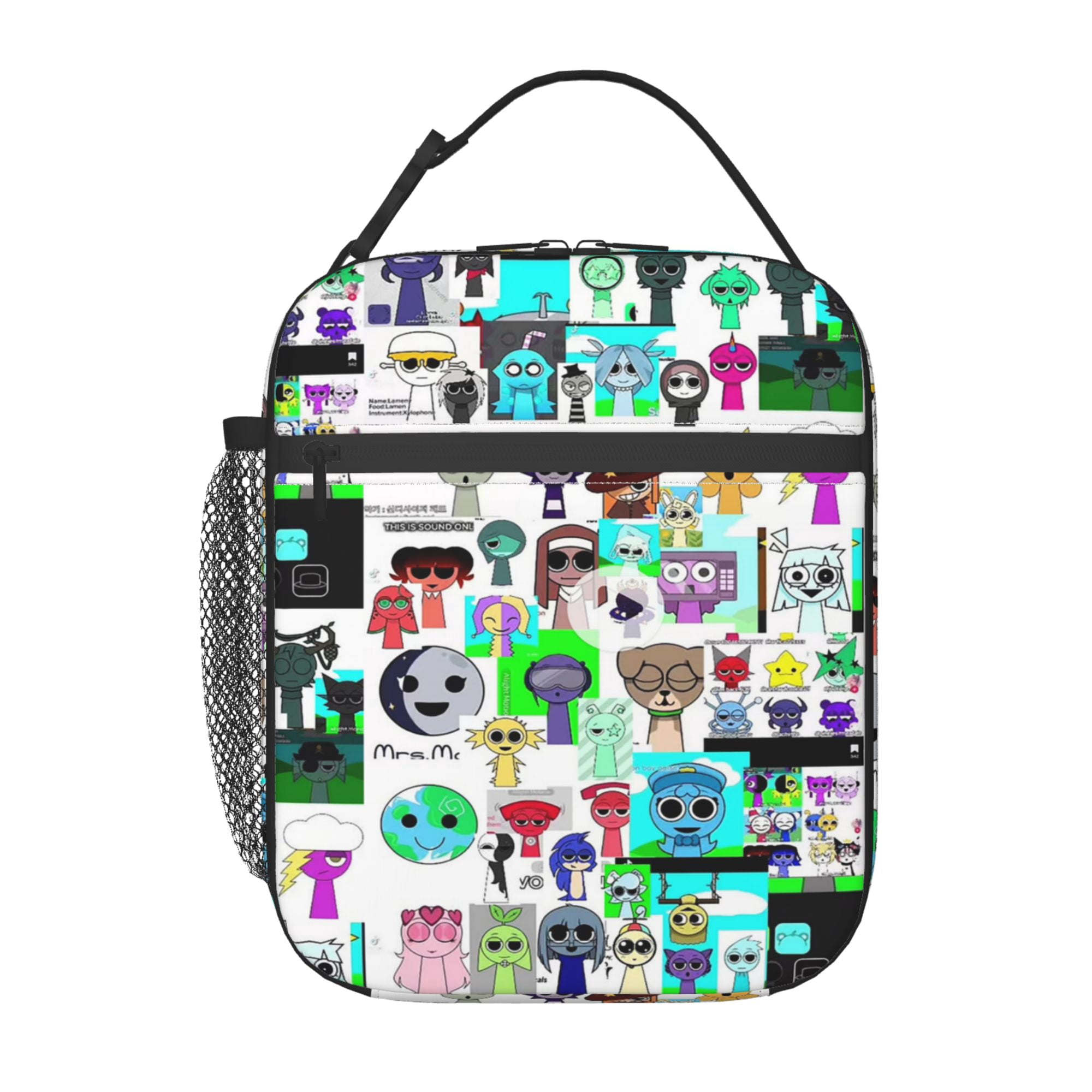 Sprunki Game Lunch Bag Tote Shoulder Bags Insulated Lunch Box Picnic ...
