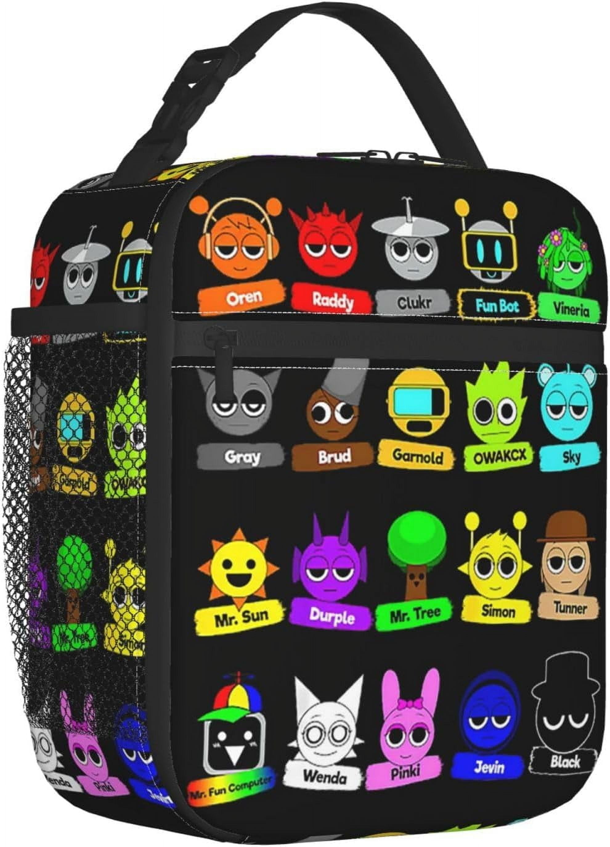 Sprunki Game Lunch Box Portable Lnsulation Lunch Bag For Office Work ...