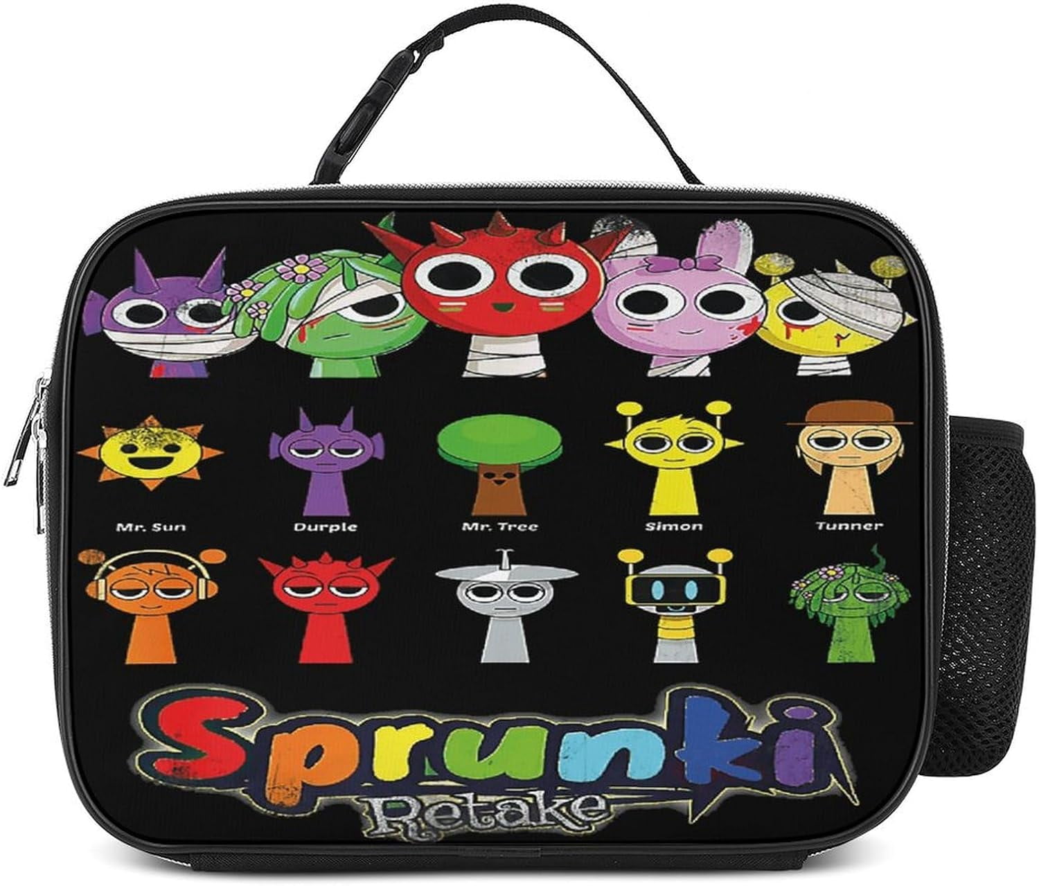 Sprunki Game Lunch Box Portable Lnsulation Lunch Bag Large Capacity ...