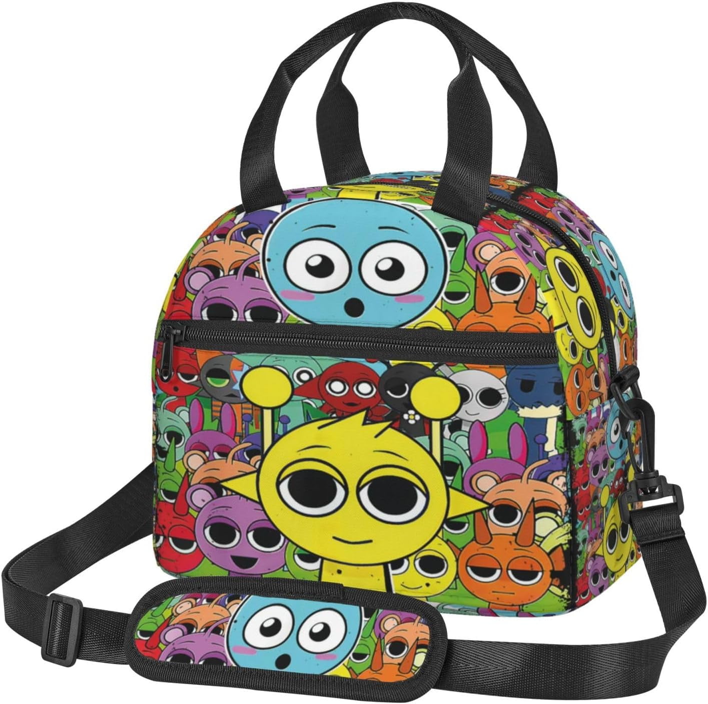 Sprunki Game Lunch Box Portable Lnsulation Lunch Bag Tote Bag With ...