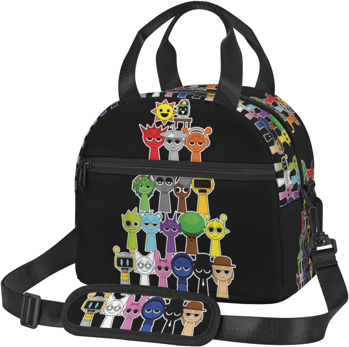 Sprunki Game Lunch Box Portable Lnsulation Lunch Bag Tote Bag With ...