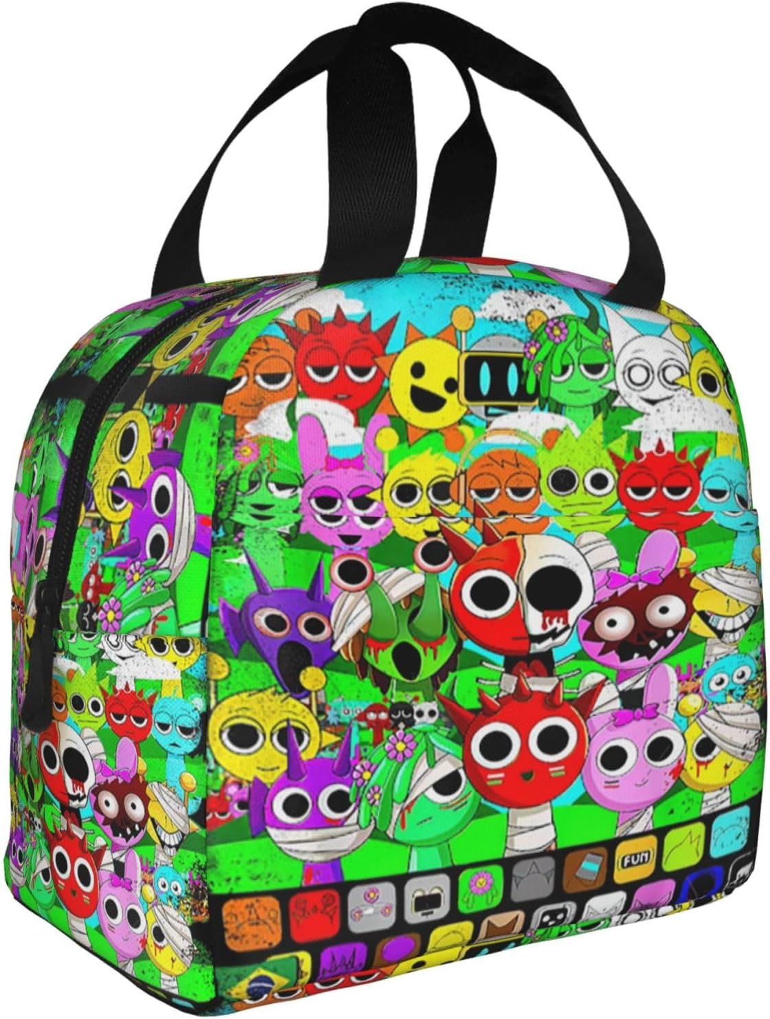 Sprunki Game Lunch Box Portable Lnsulation Multifunctional Lunch Bag ...