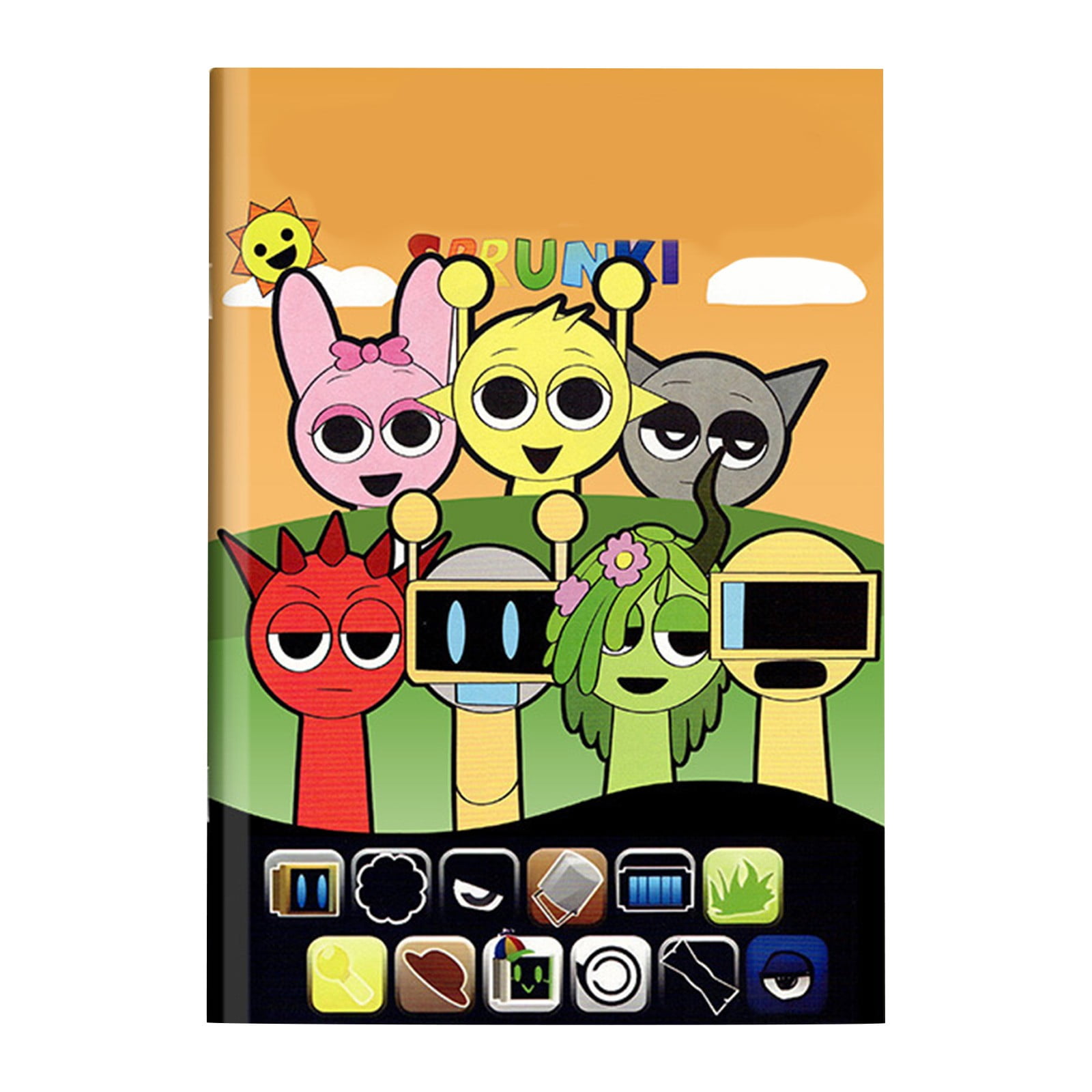 Sprunki Game Plush Handwriting Book,Coloring Books,Tracing Book, Line ...