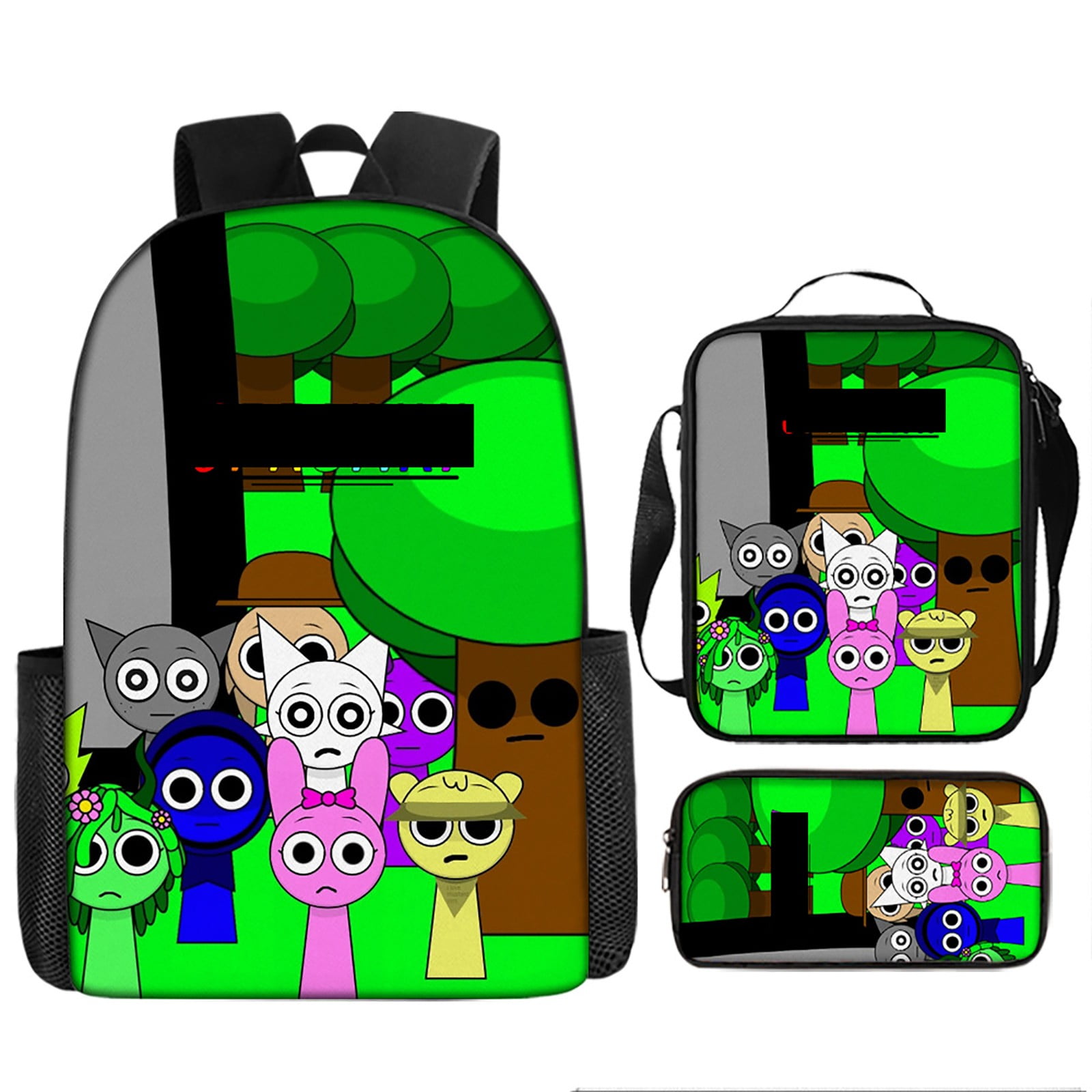 Sprunki Game Schoolpack Shoulder Bag, Cartoon Large Capacity Students ...