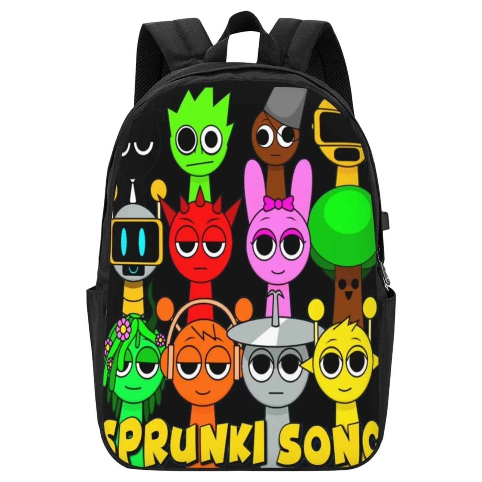 Sprunki Game Schoolpack Shoulder Bag, Cartoon Large Capacity Students ...