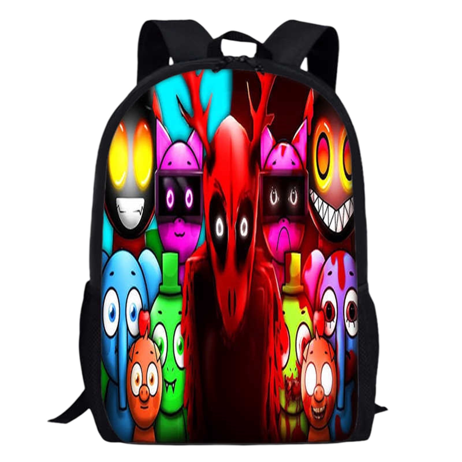 Sprunki Game Schoolpack Shoulder Bag, Cartoon Large Capacity Students ...