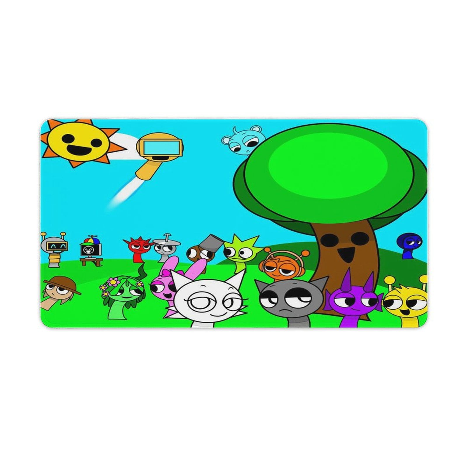 Sprunki Gaming Mouse Mat Large Mouse Mat Extended Mouse Pad Desk Mat ...