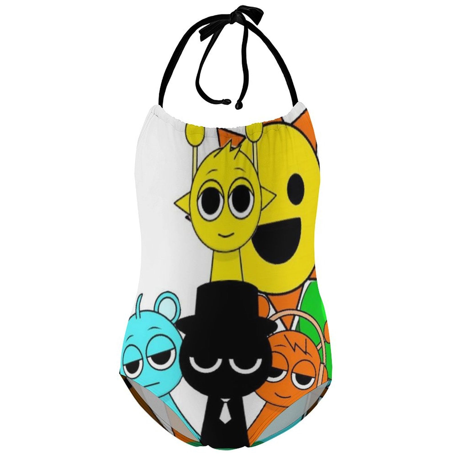 Sprunki Girls One Piece Swimsuits Quick Dry Bathing Suit Swimwear ...